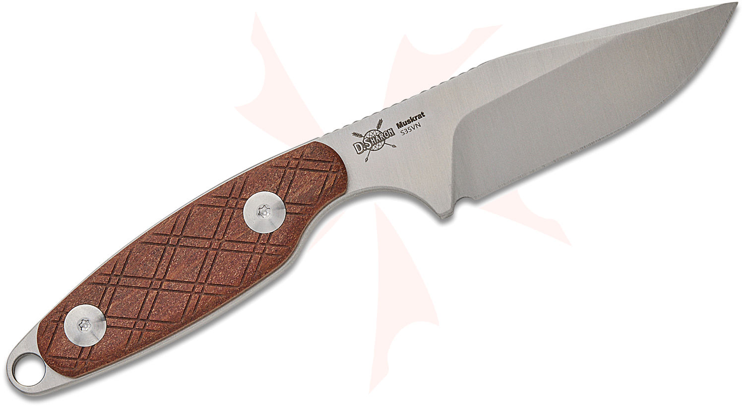 Kizer Cutlery Derek Sharon Muskrat Pocket Fixed Blade Knife 3.15" S35VN ...