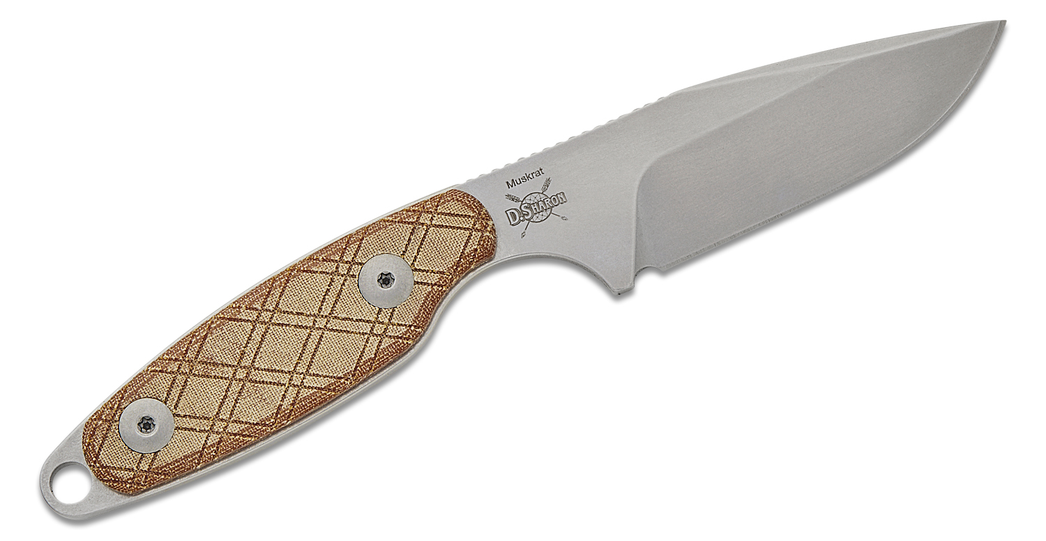 Kizer Cutlery Derek Sharon Muskrat Pocket Fixed Blade Knife 3.15" 154CM ...