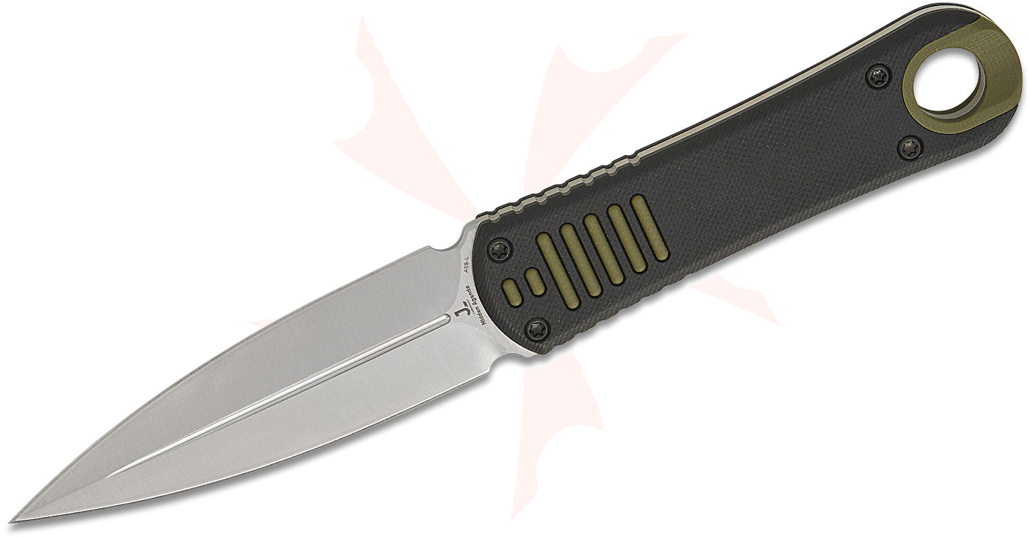 Kizer Cutlery Justin Lundquist Hidden Agenda Fixed Blade Knife 3.5" AEB ...