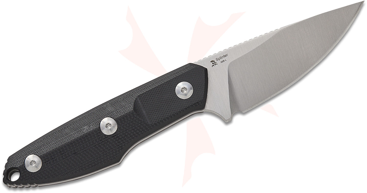 Kizer Cutlery Kornel Kiss Splinter Fixed Blade Knife 3.15" AEB-L Satin ...