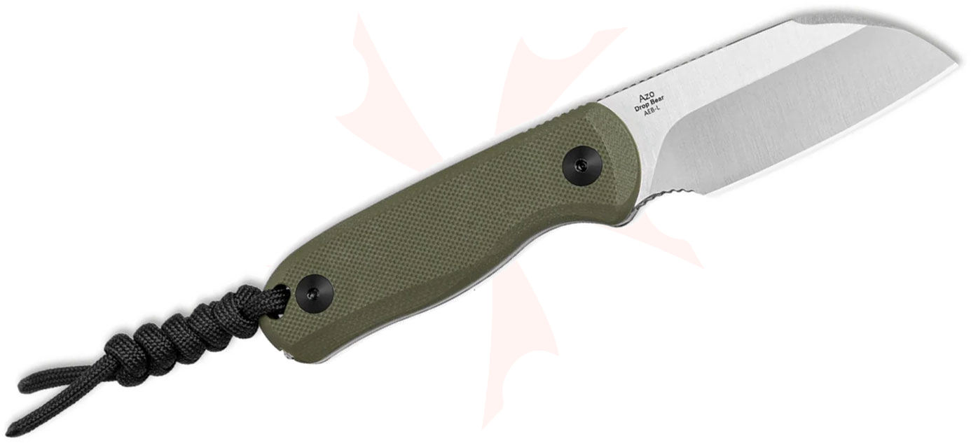 Kizer Cutlery 1093A1 Azo Drop Bear Fixed Blade Knife 2.56" AEB-L Satin ...