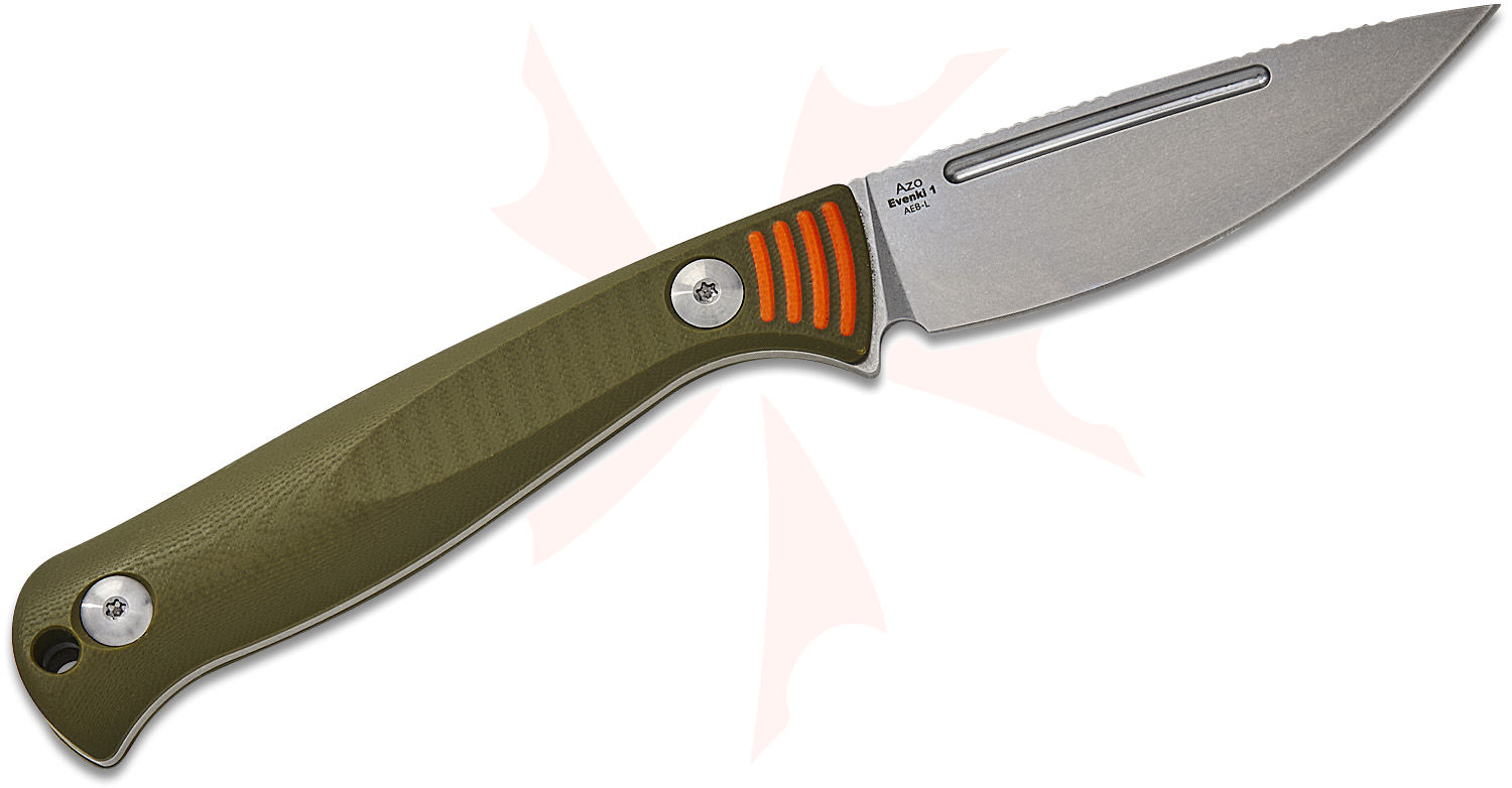 Kizer Cutlery 1097A1 Azo Evenki 1 Fixed Blade Knife 2.98" AEB-L ...