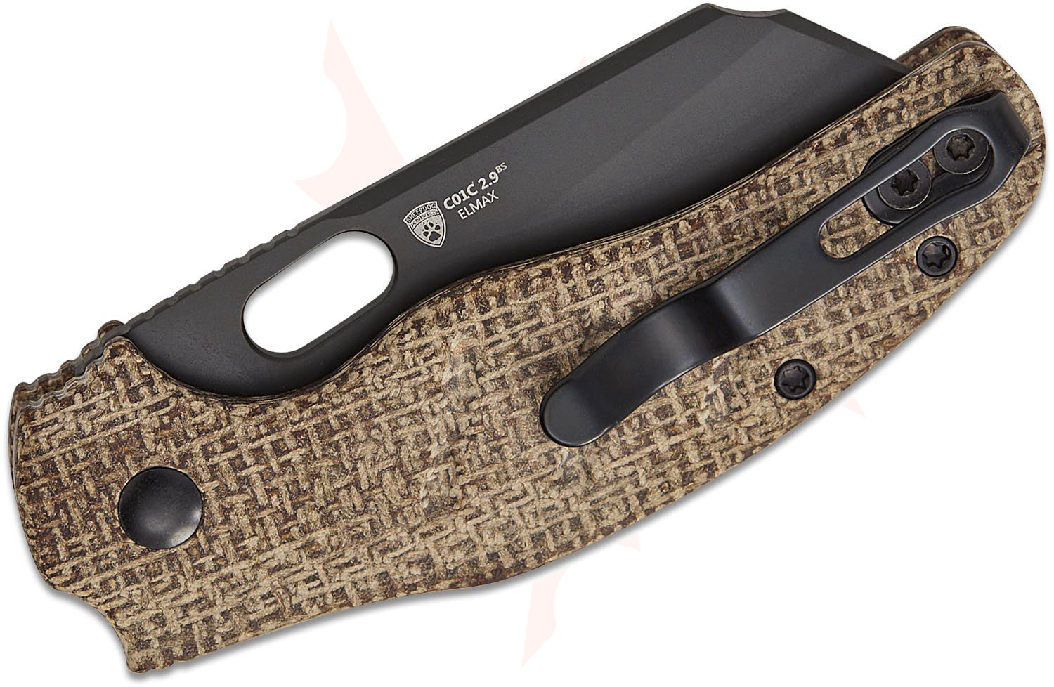 Kizer Cutlery Sheepdog Knives Chris Conaway C01C 2.9 BS Button Liner ...
