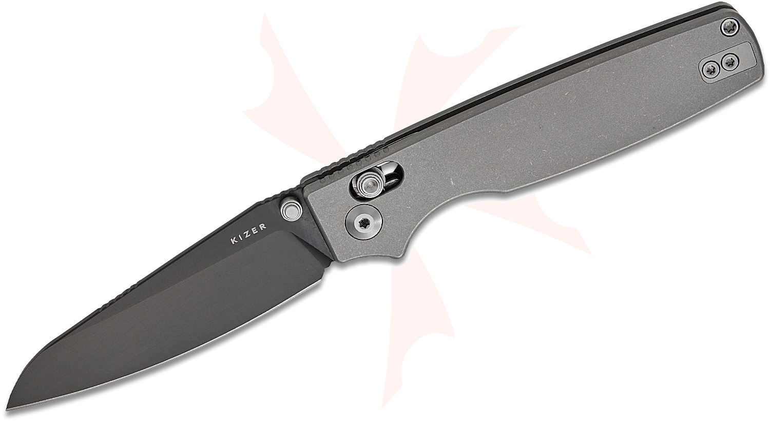 Kizer Cutlery Original 2 Clutch Lock Folding Knife 3.2" S45VN Black DLC ...