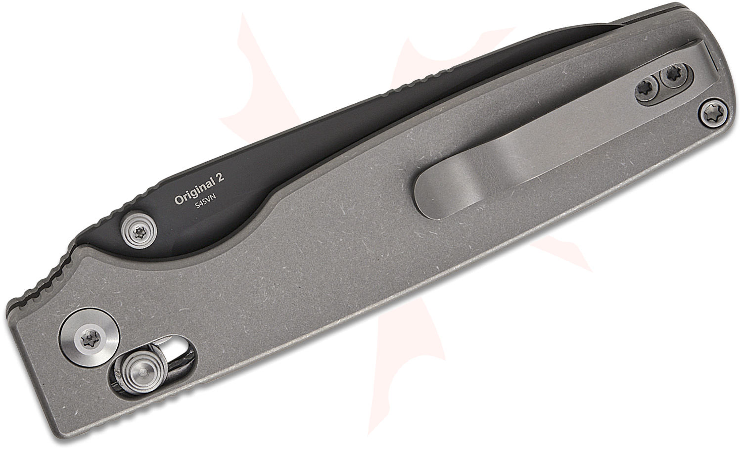 Kizer Cutlery Original 2 Clutch Lock Folding Knife 3.2" S45VN Black DLC ...