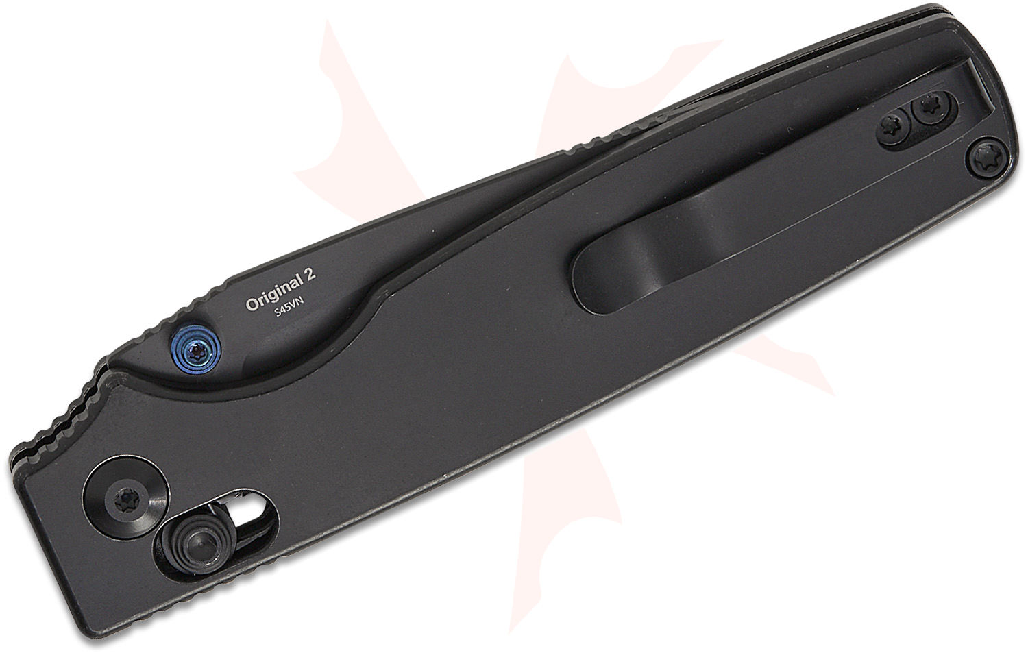 Kizer Cutlery Original 2 Clutch Lock Folding Knife 3.2" S45VN Black DLC ...