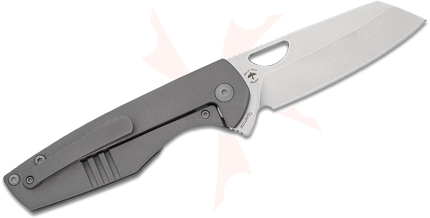 Kizer Cutlery Vincent Rizzo Sparrow Frame Lock Flipper Knife 3.27" CPM-S35VN Stonewashed Reverse ...