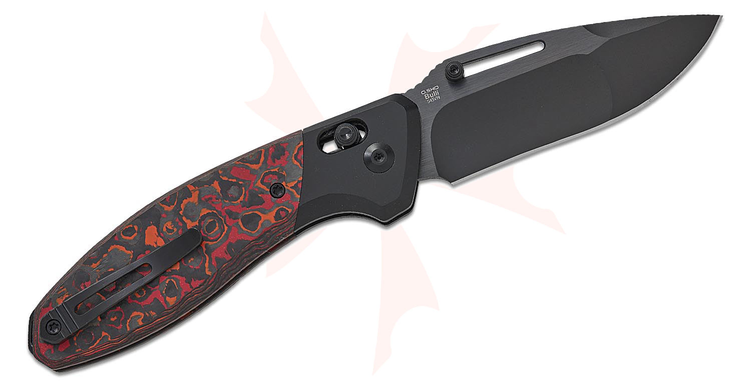 Kizer Cutlery O. SHO Bulli Clutch Lock Folding Knife 3.33" S45VN Black ...