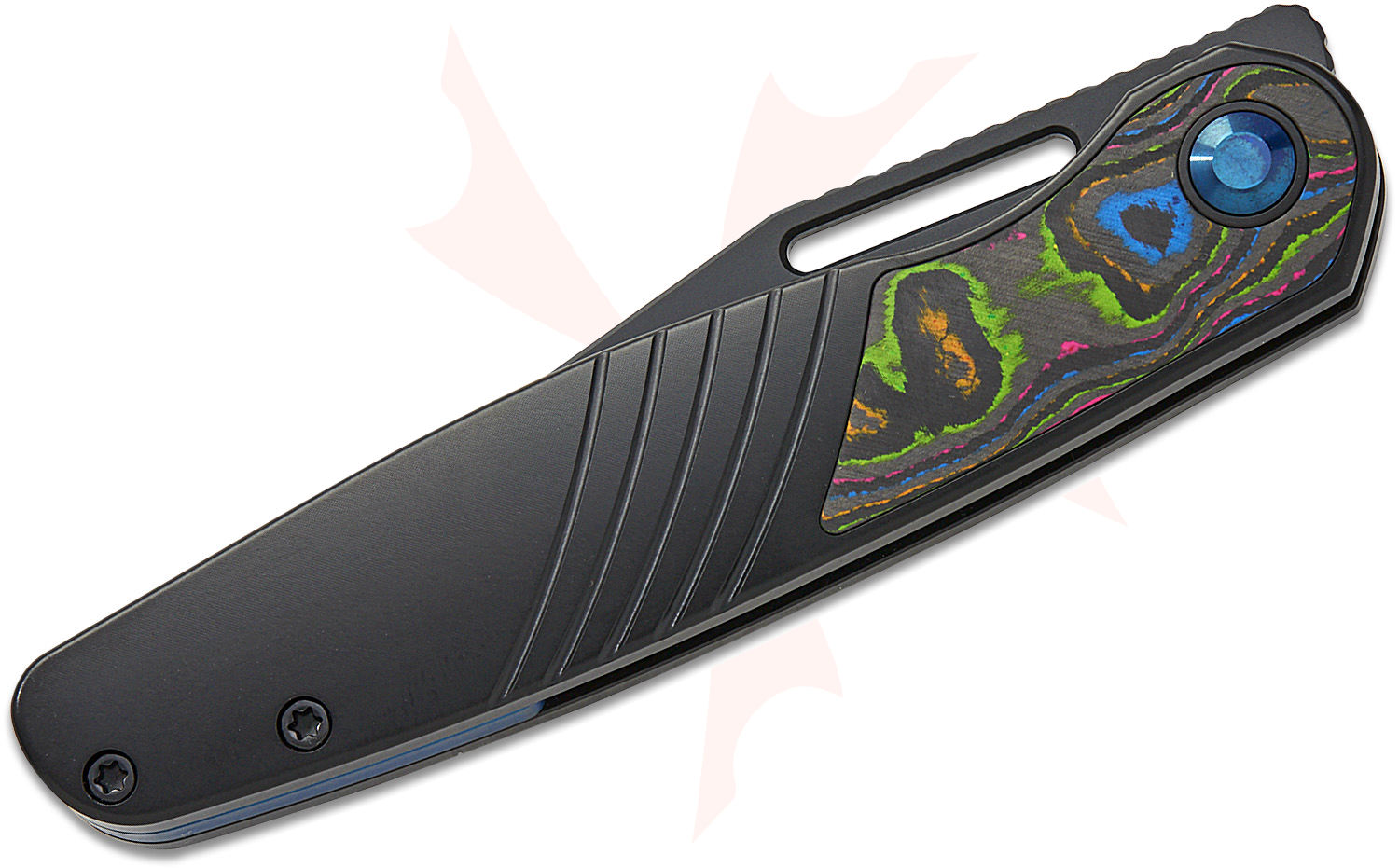 Kizer Cutlery Mark Perez Raze Front Flipper Knife 3.5" S45VN Black DLC ...