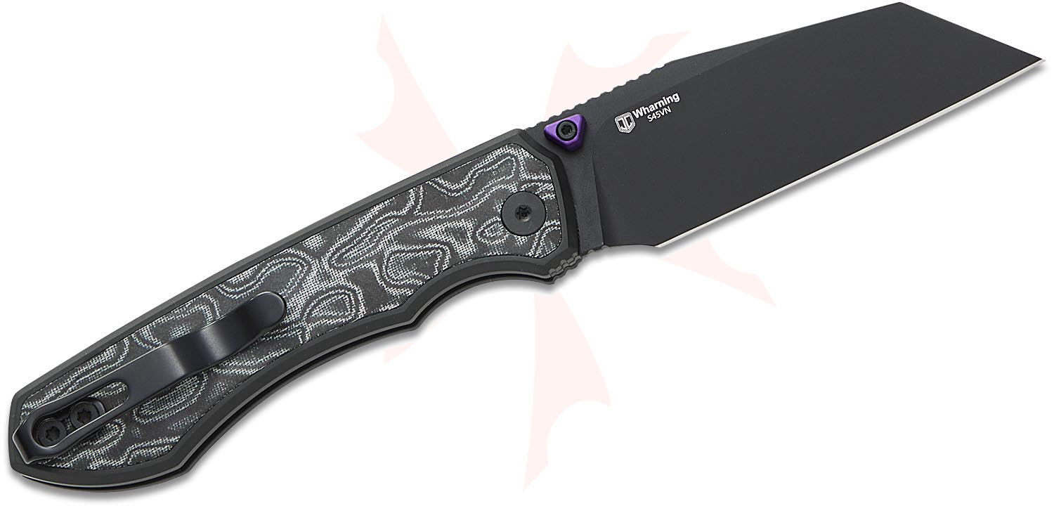 Kizer Cutlery Johan Jordaan Wharning Button Liner Lock Folding Knife 3. ...