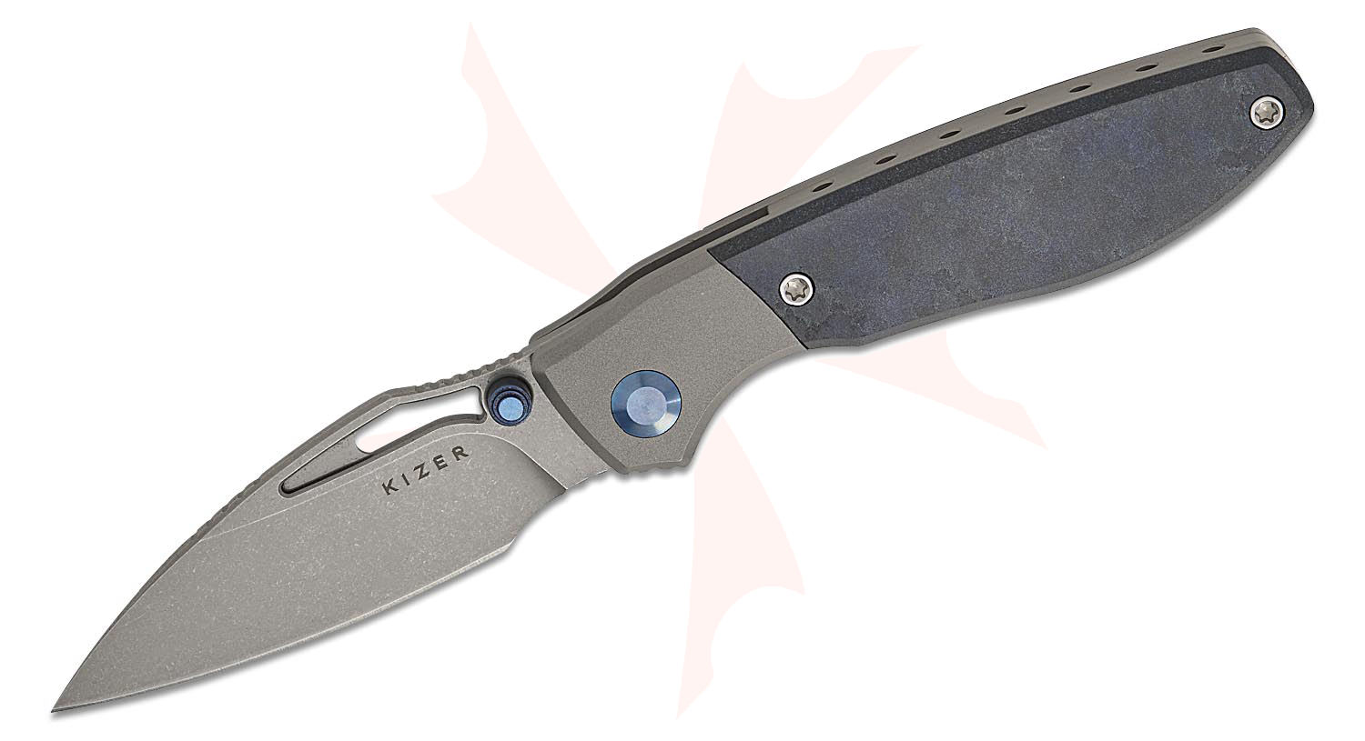 Kizer Cutlery Johan Jordaan Shrike Front Flipper Knife 2.74" S45VN ...