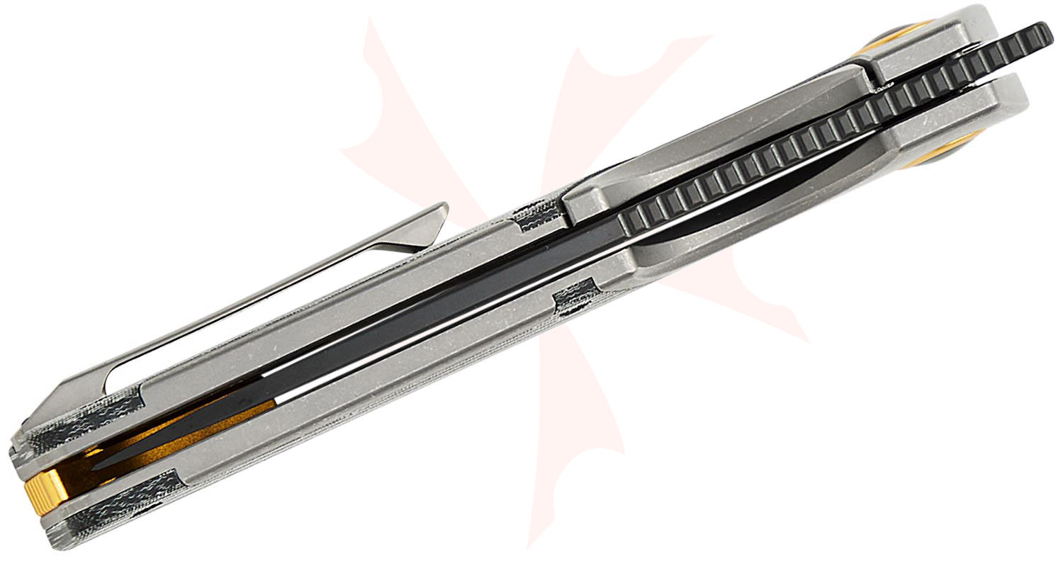 Kizer Cutlery Jonathan Styles Serpentine Frame Lock Front Flipper Knife ...