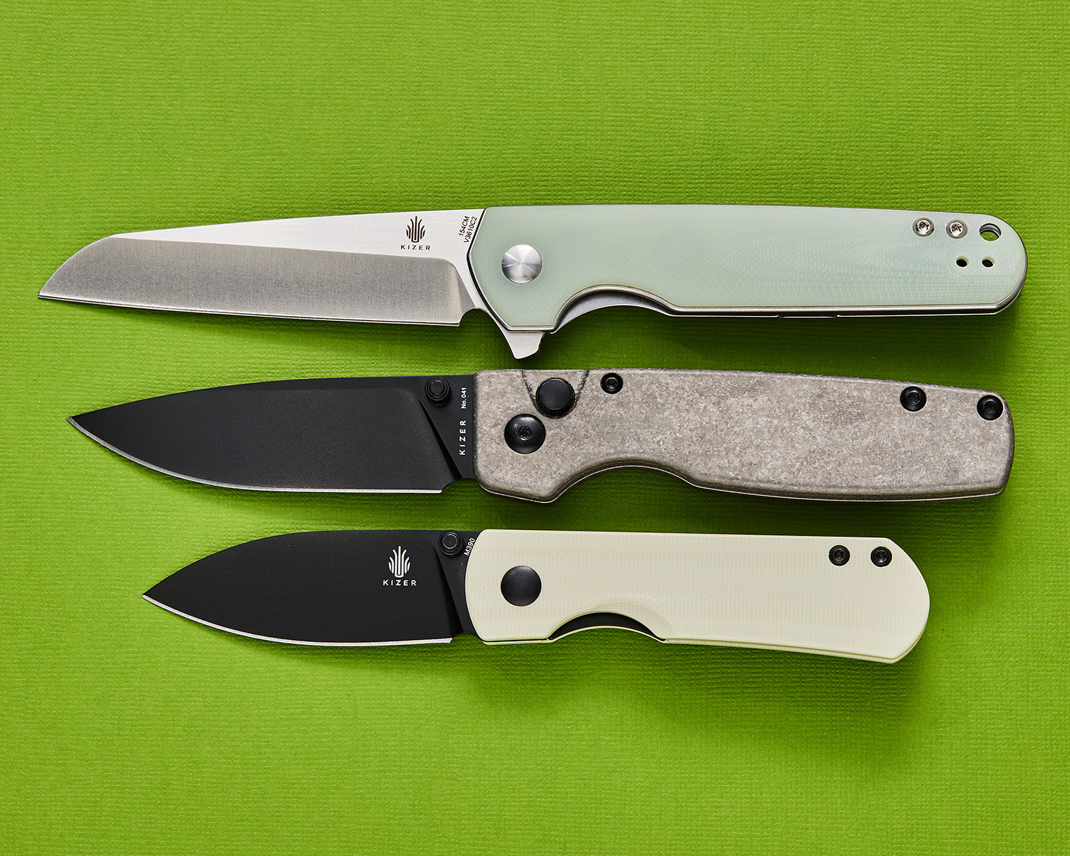 Kizer Cutlery Original(XL) Button Lock Folding Knife 3.25" CPM-S35VN ...