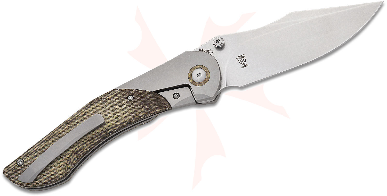 Kizer Cutlery Paul Munko Mystic Bolster Lock Front Flipper 3.74" REX 45 ...
