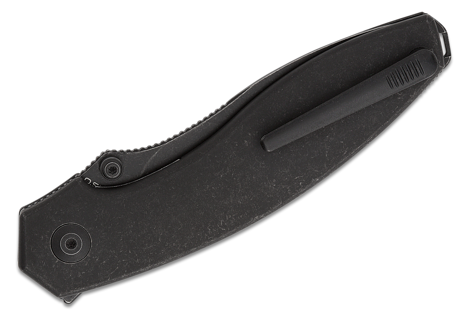 Kizer Cutlery O. SHO Doberman Frame Lock Flipper Knife 3.66" S35VN Black Stonewashed Drop Point ...
