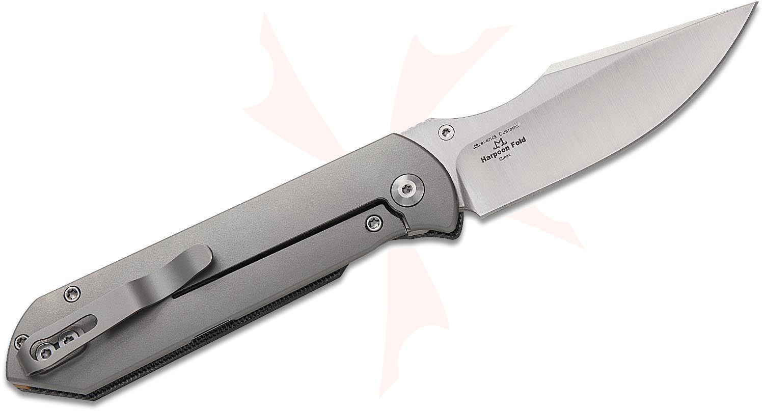 Kizer Cutlery Maverick Customs Harpoon Fold Frame Lock Front Flipper ...