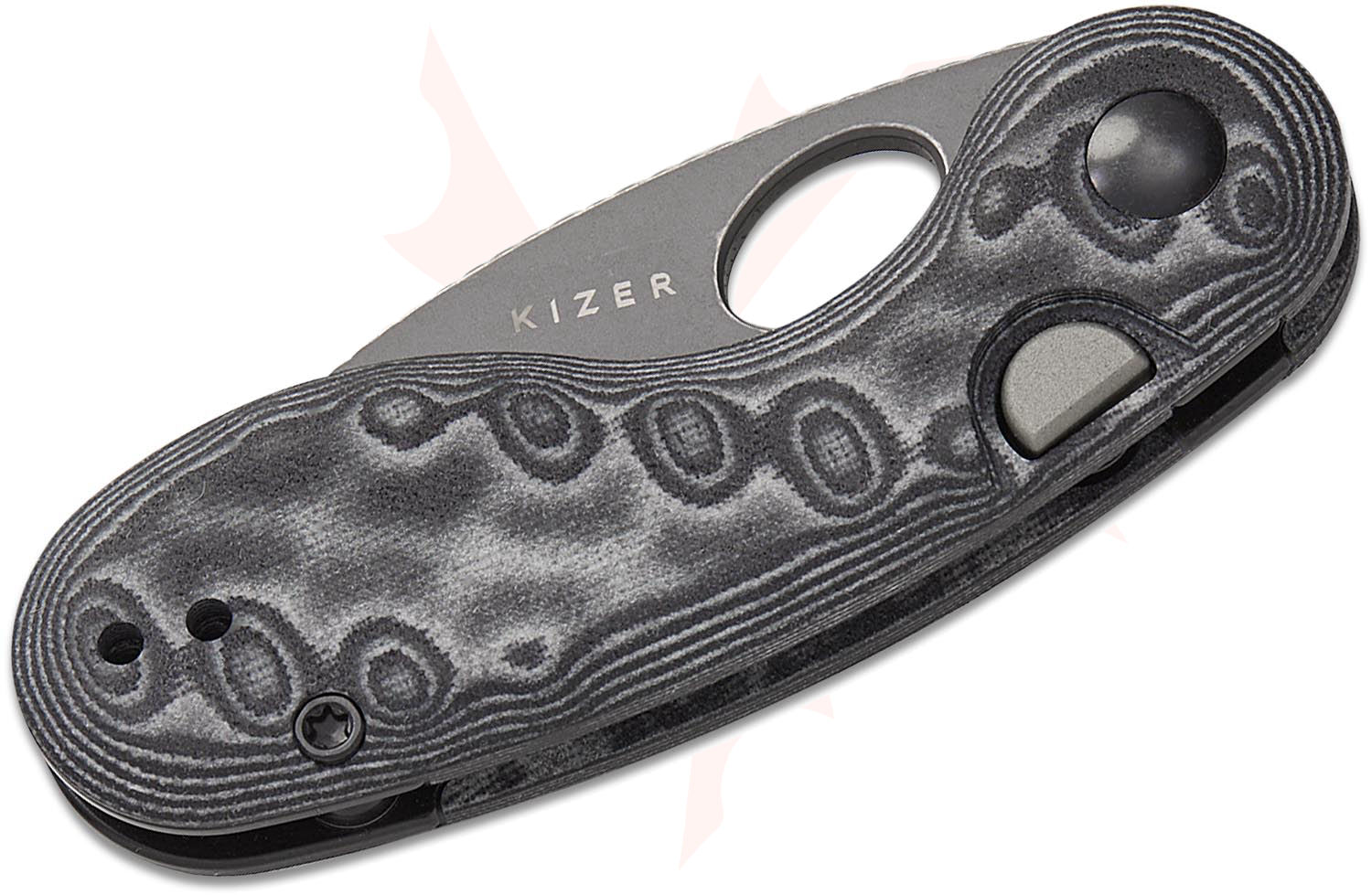 Kizer Cutlery Vanguard Microbe Button Liner Lock Folding Knife 2.19 ...