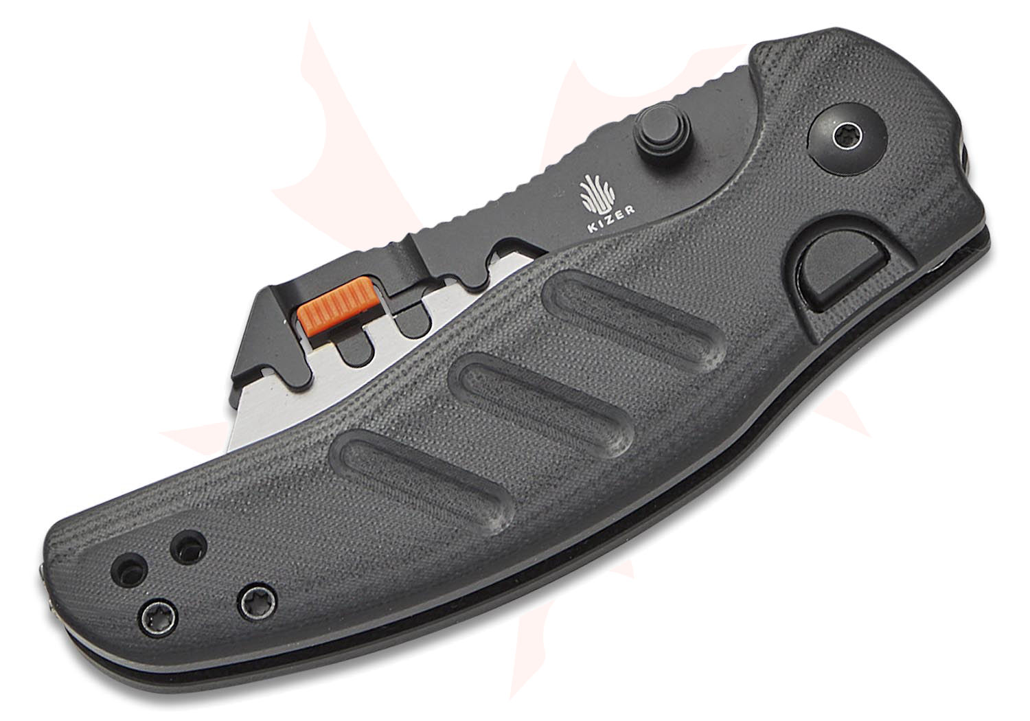 Kizer Cutlery Vanguard Sheepdog C01C Uti 2 Button Liner Lock Folding ...