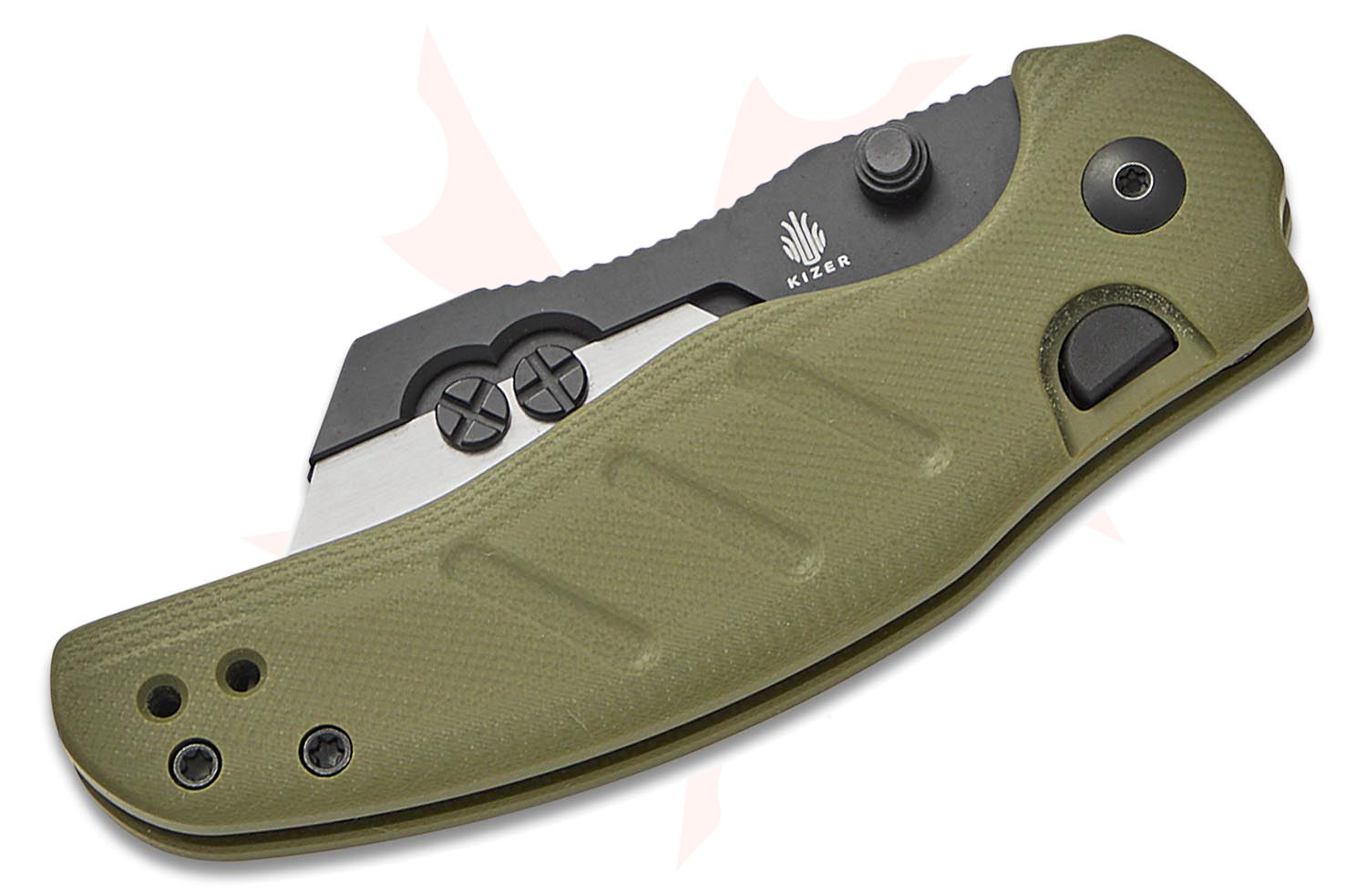 Kizer Cutlery Vanguard Sheepdog C01C Uti 1 Button Liner Lock Folding ...