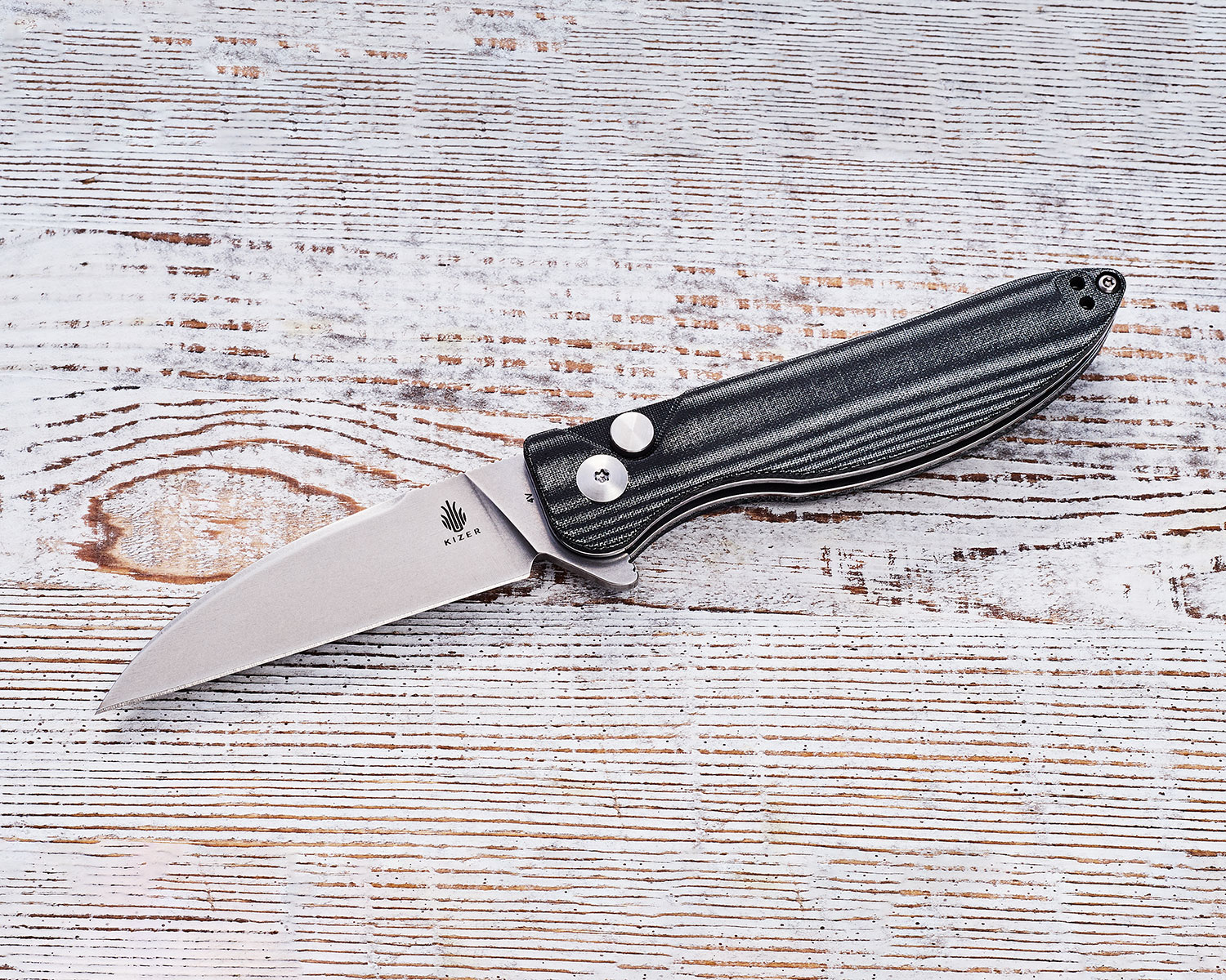 Kizer Cutlery Vanguard Swaggs Sway Back Flipper Knife 2.99" CPM-4V ...