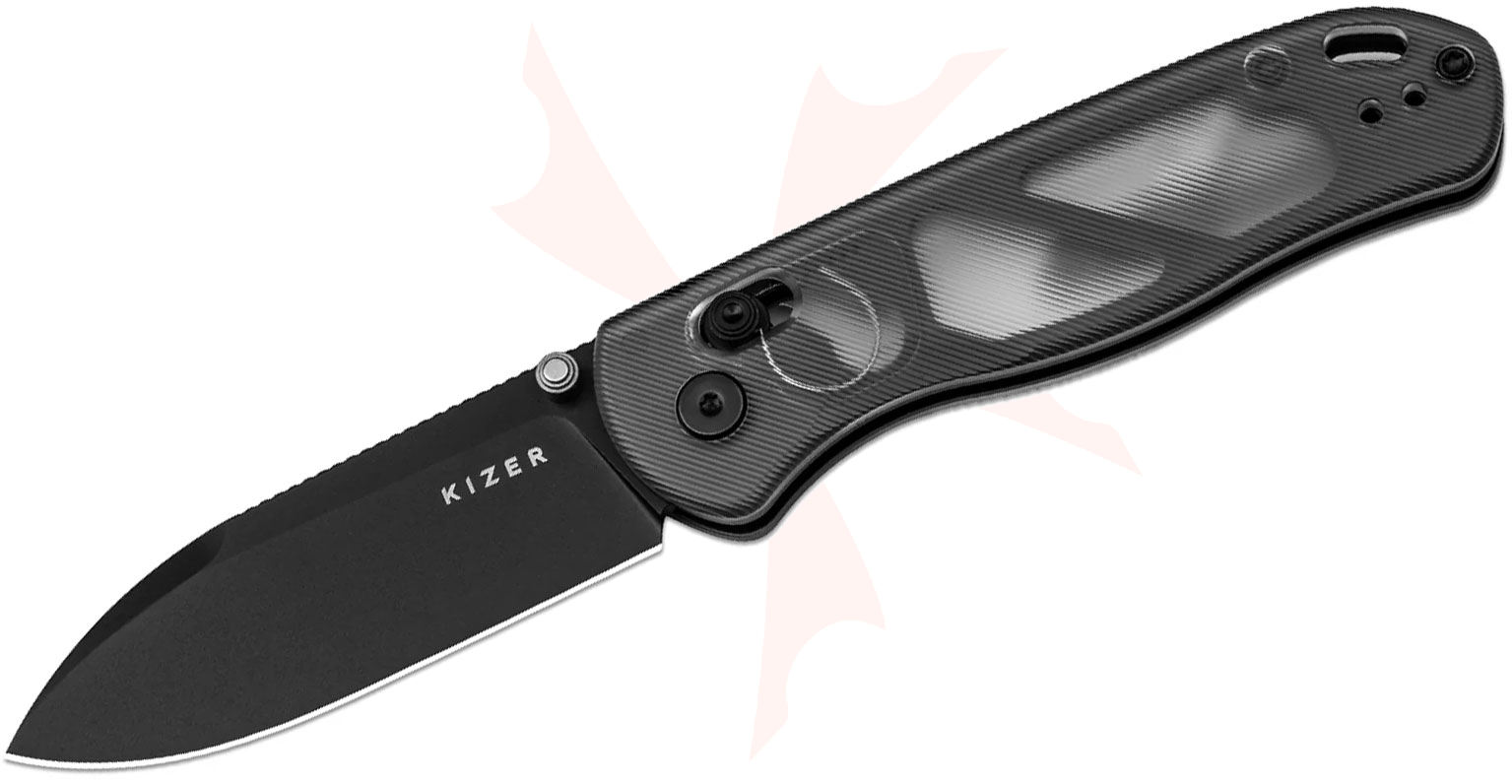 Kizer Cutlery Vanguard Azo Drop Bear Clutch Lock Folding Knife 2.97 ...