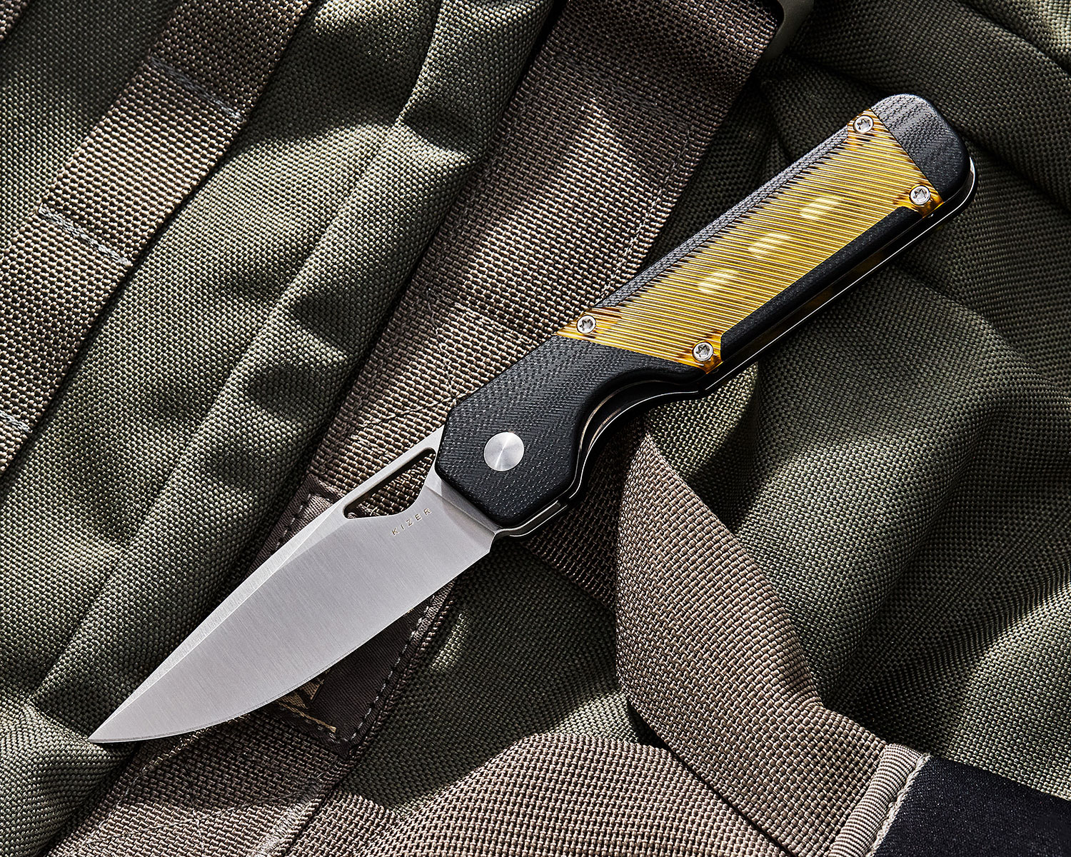 Kizer Cutlery Vanguard Jonathan Styles Militaw Liner Lock Front Flipper ...