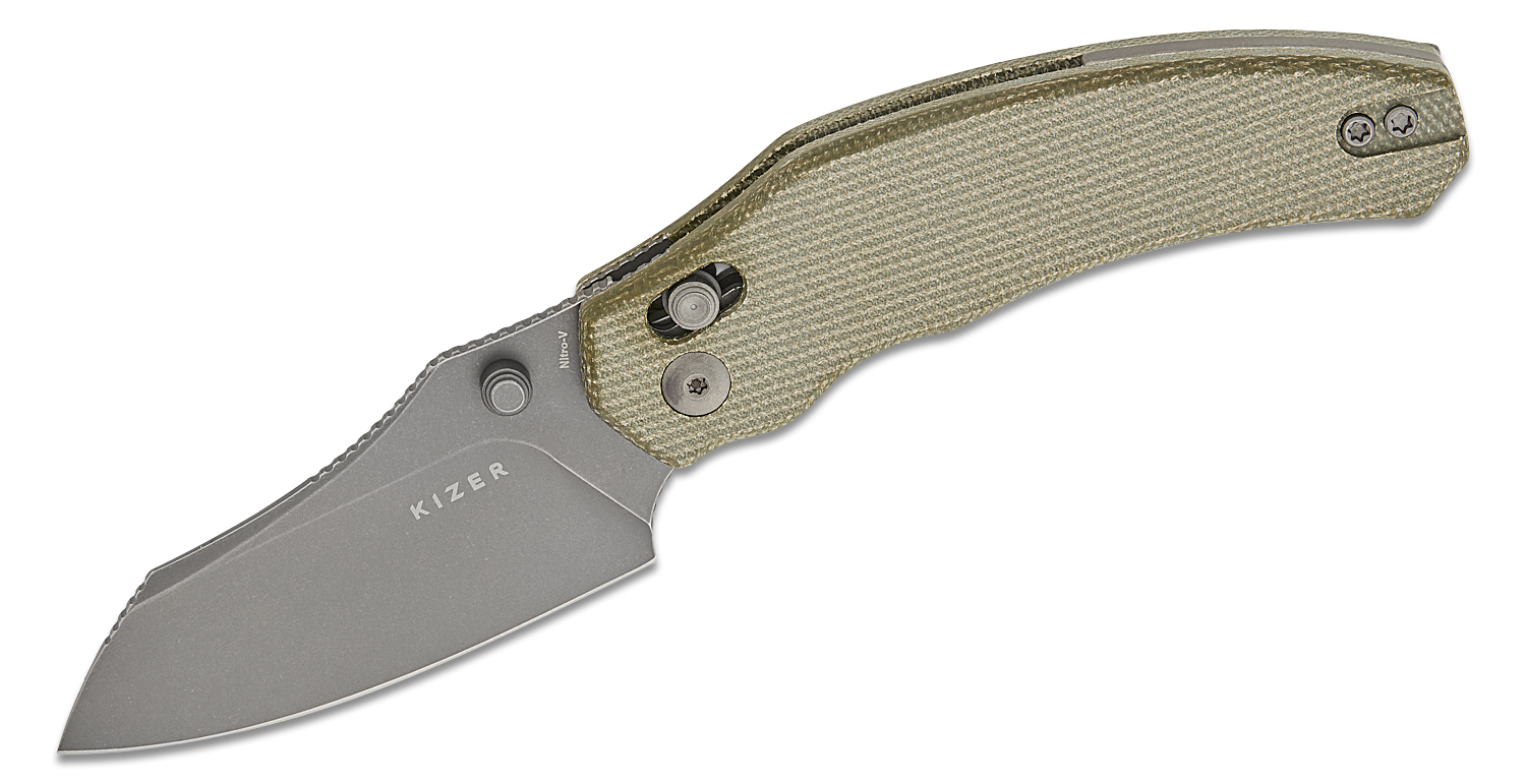 Kizer Cutlery Vanguard O. SHO Bulldog Clutch Lock Folding Knife 3 ...