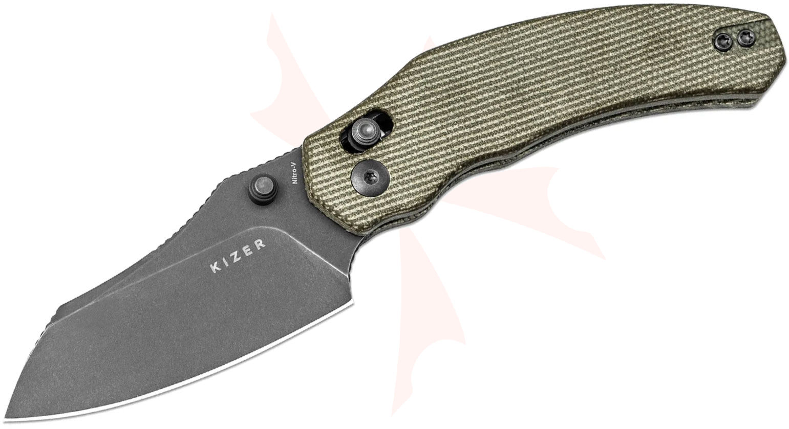 Kizer Cutlery Vanguard O. SHO Bulldog Clutch Lock Folding Knife 3 ...