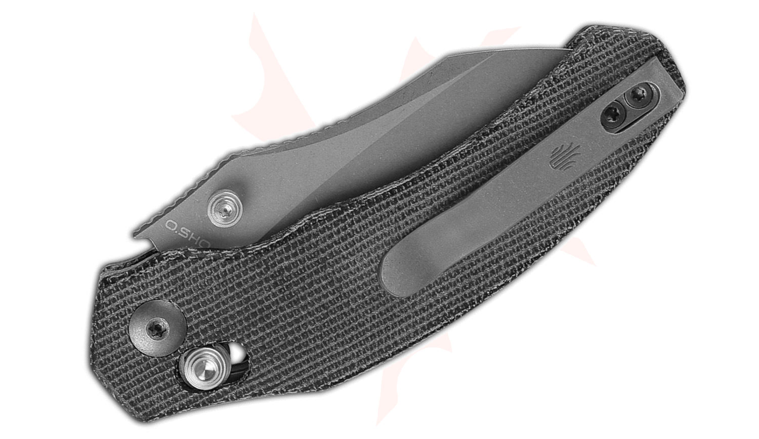 Kizer Cutlery Vanguard O. SHO Mini Bulldog Clutch Lock Folding Knife 2. ...