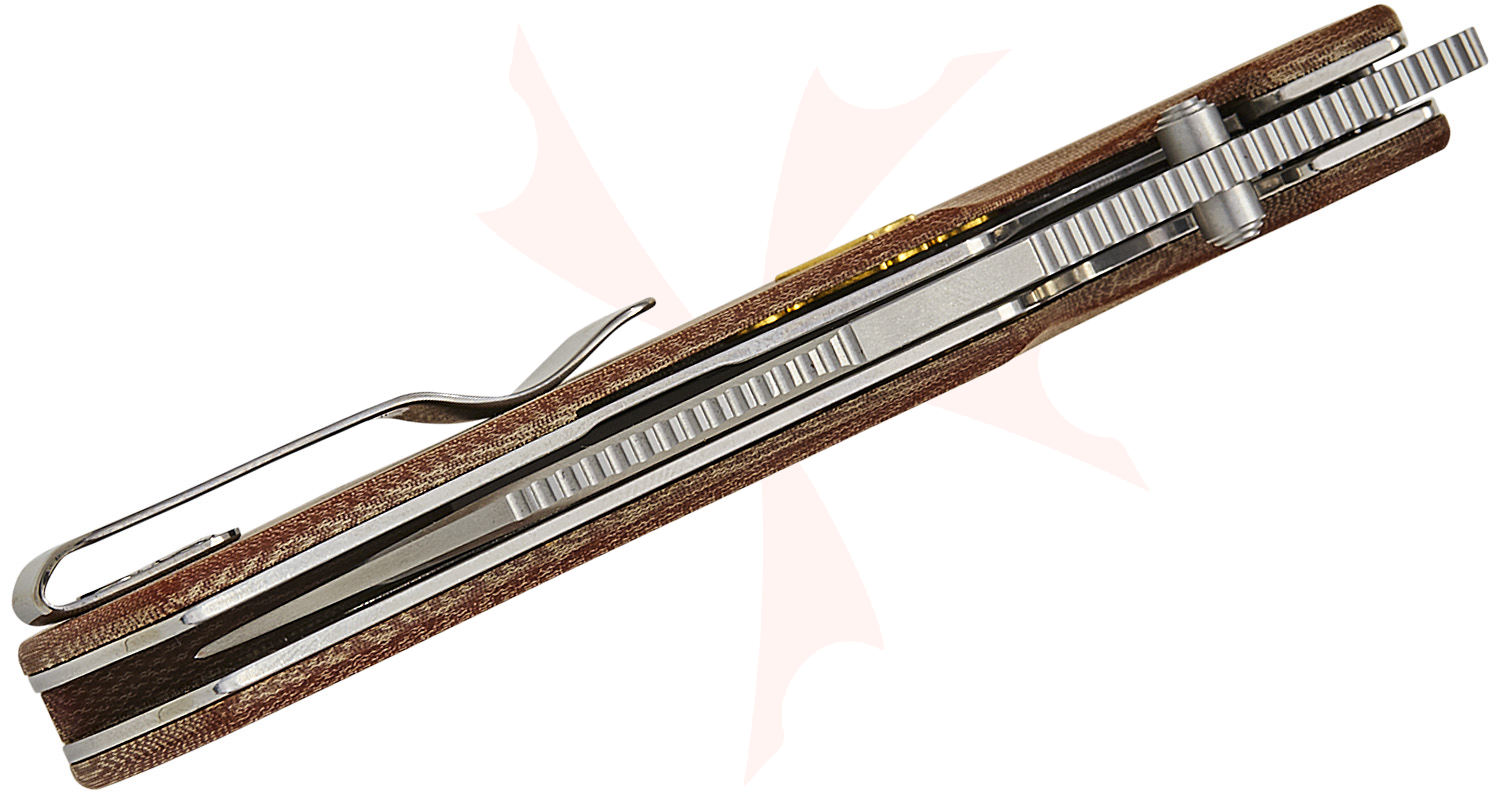 Kizer Cutlery Vanguard Johan Jordaan Retro Traditional Liner Lock Front ...