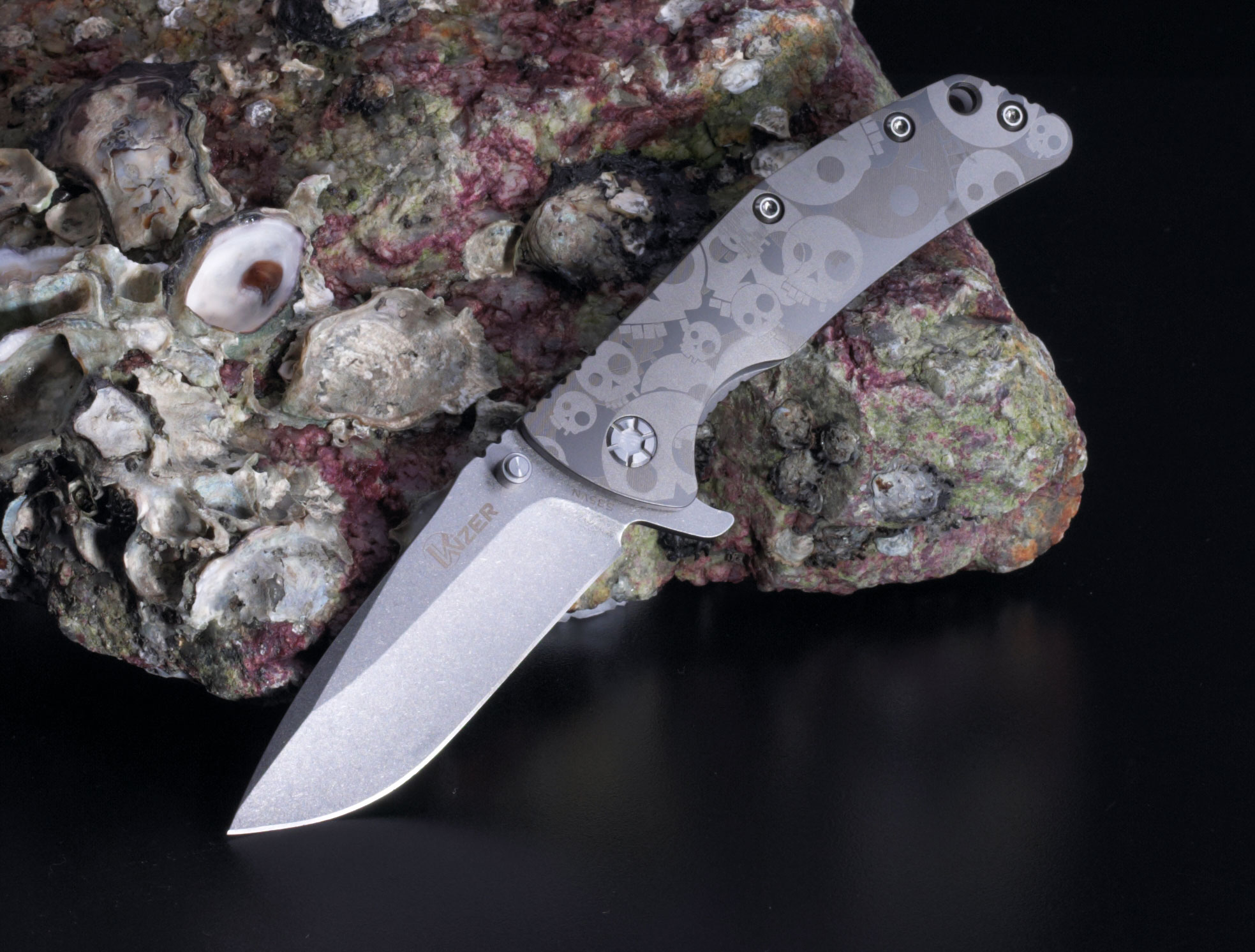 Kizer Cutlery Ki3404A1 Activ Bantam Flipper 3" S35VN Stonewashed Blade ...