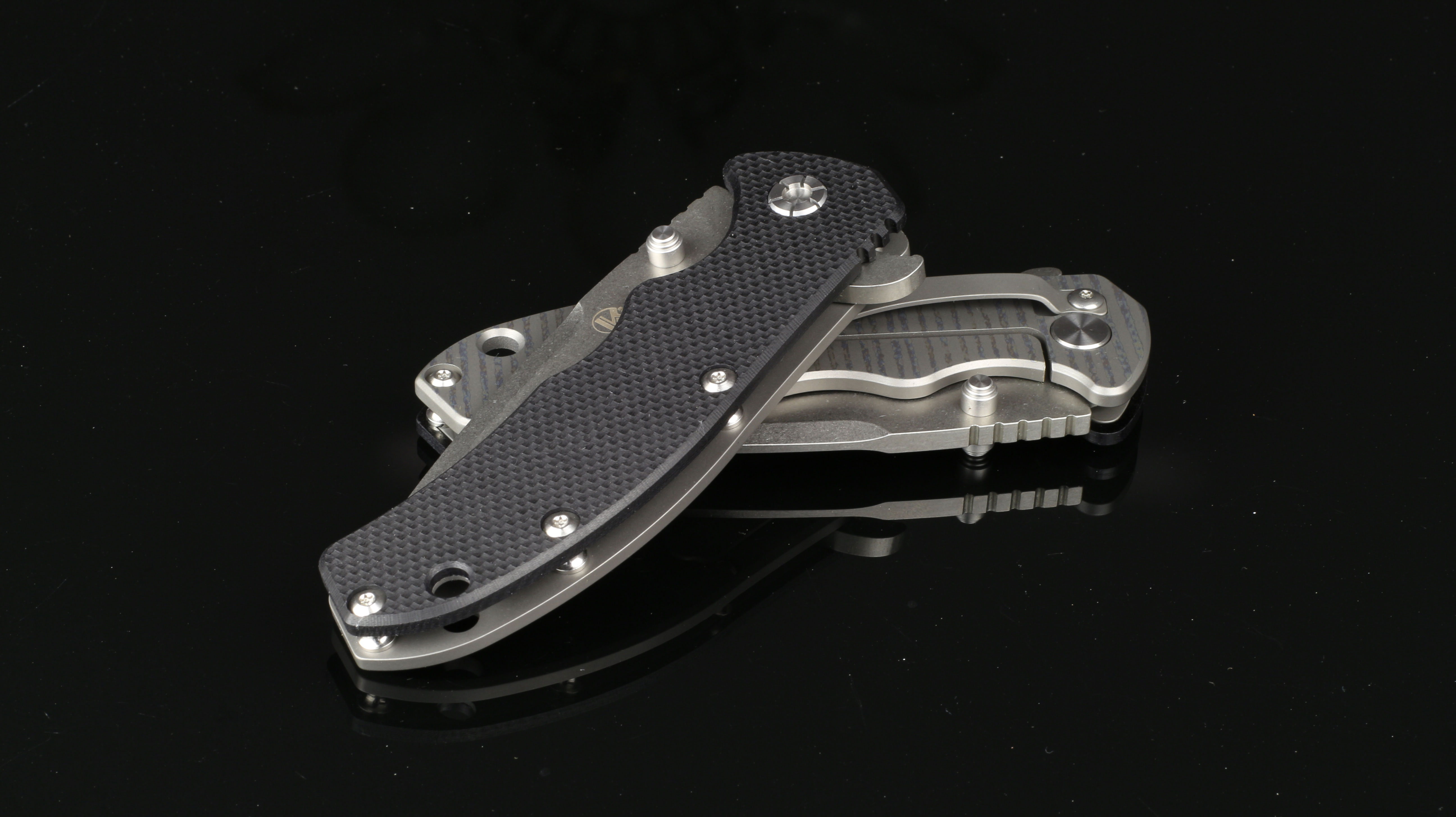 Kizer Cutlery Ki401A1 V3 Flipper 3.58" S35VN Stonewashed Blade, Black ...
