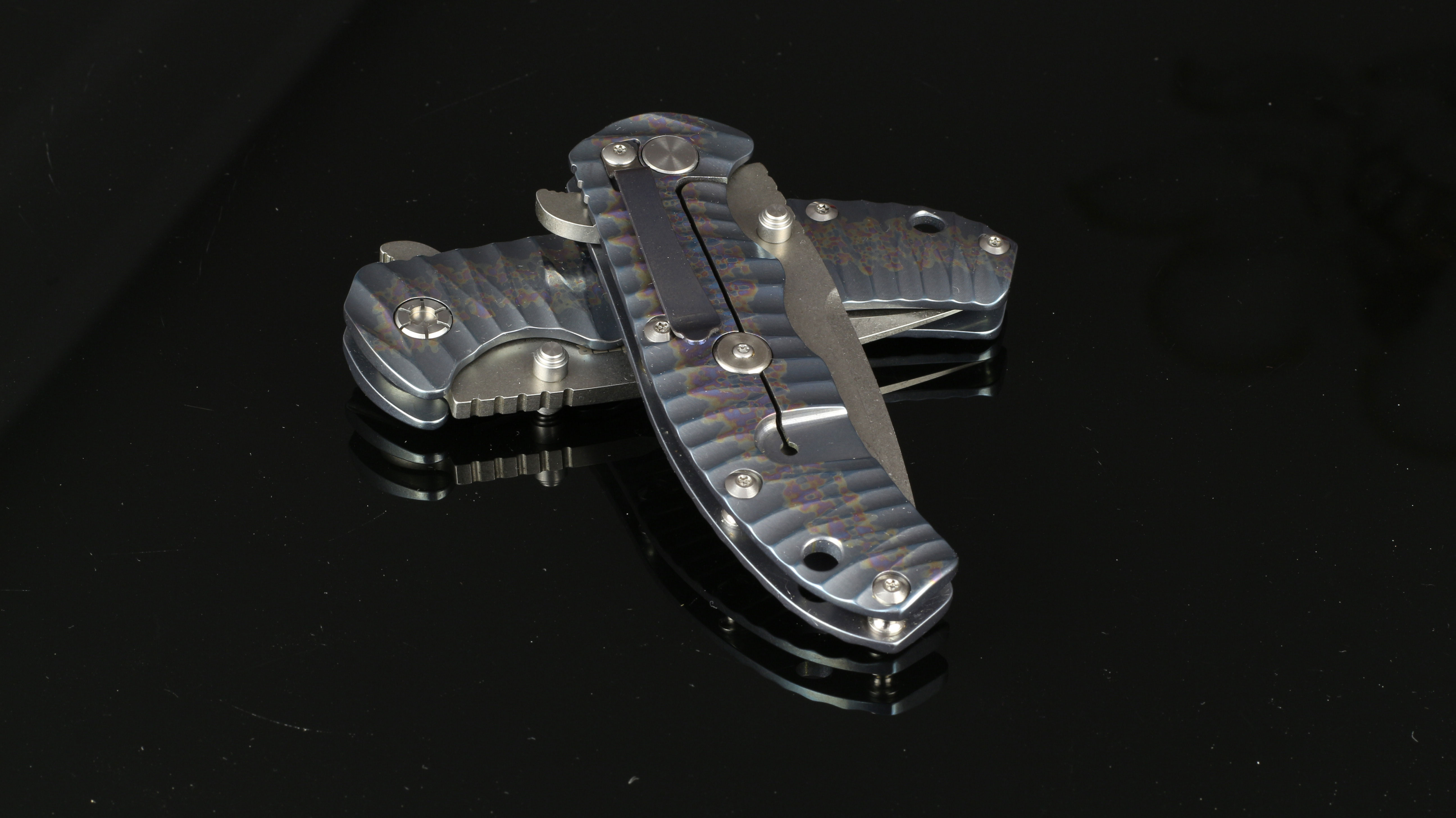 Kizer Cutlery Ki401X1 V3 Flipper 3.58" S35VN Stonewashed Blade, Blue ...