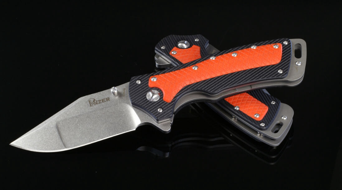 Kizer Cutlery Ki4437 Glenn Klecker Folding Knife 3.7" S35VN Compound ...