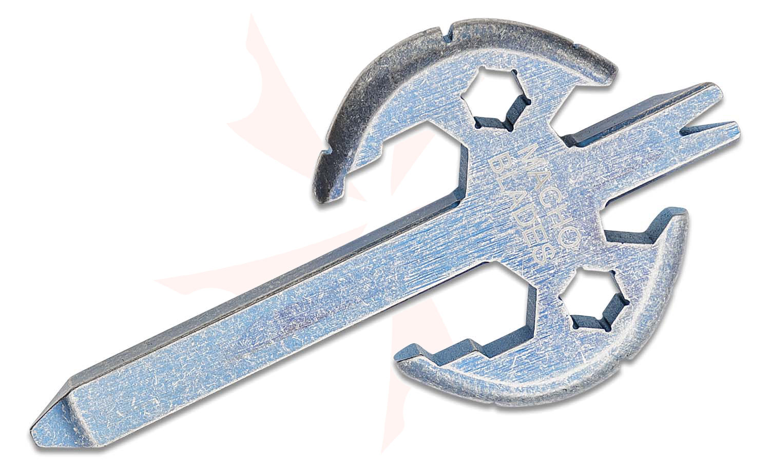 Kizer Cutlery T109A2 Pry-Axe Blue Titanium Keychain Mini Multi-Tool, 3. ...