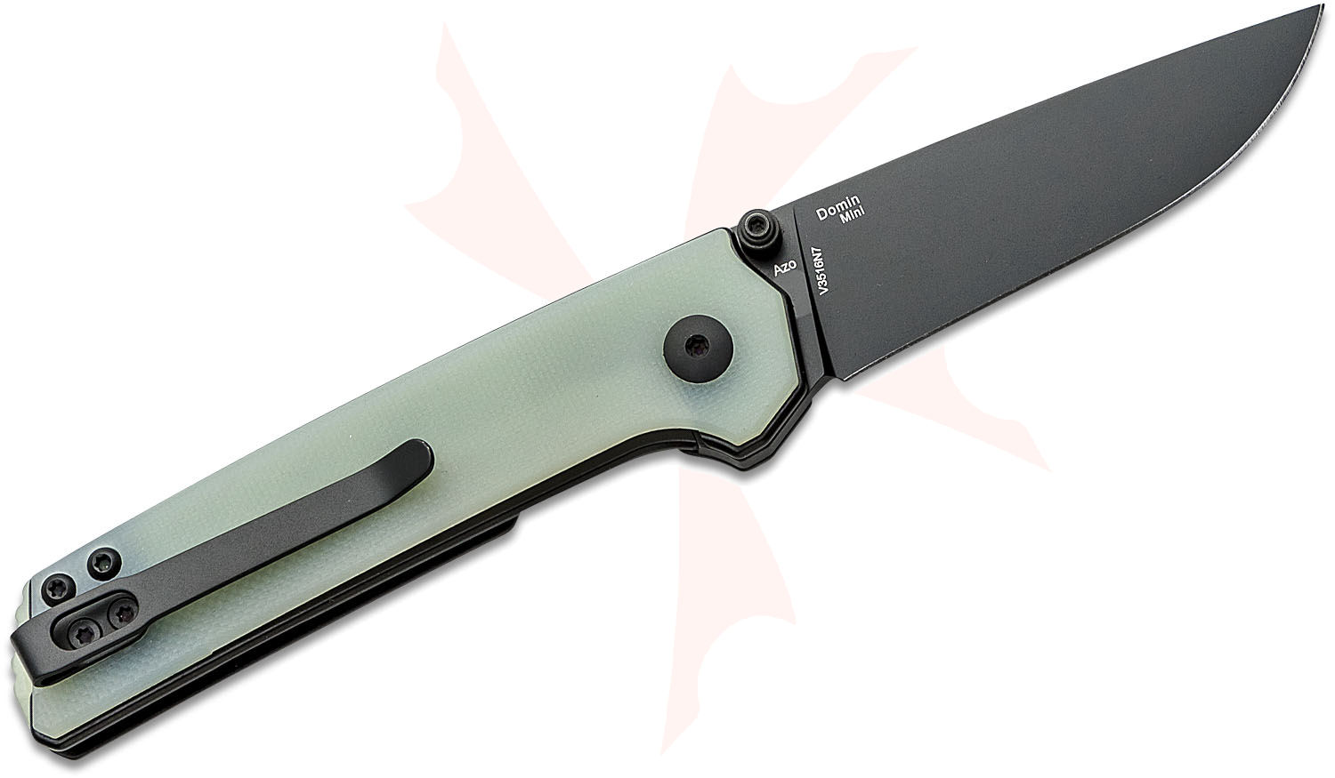 Kizer Cutlery Vanguard Mini Domin Folding Knife 2.91" N690 Black Blade ...