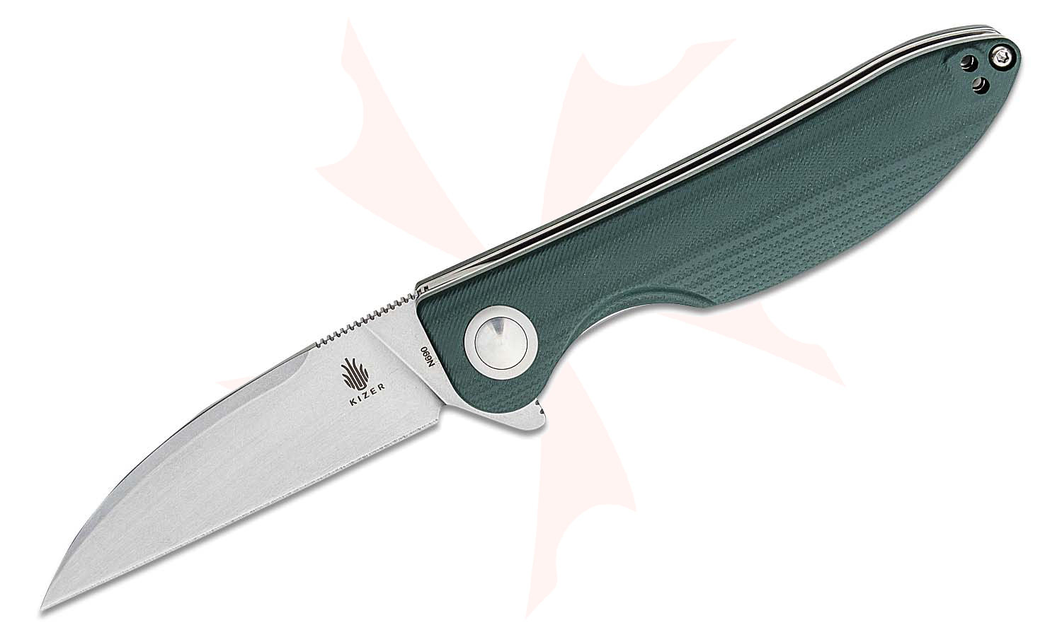 Kizer Cutlery Vanguard Swaggs Sway Back Flipper Knife 2.99" N690 ...
