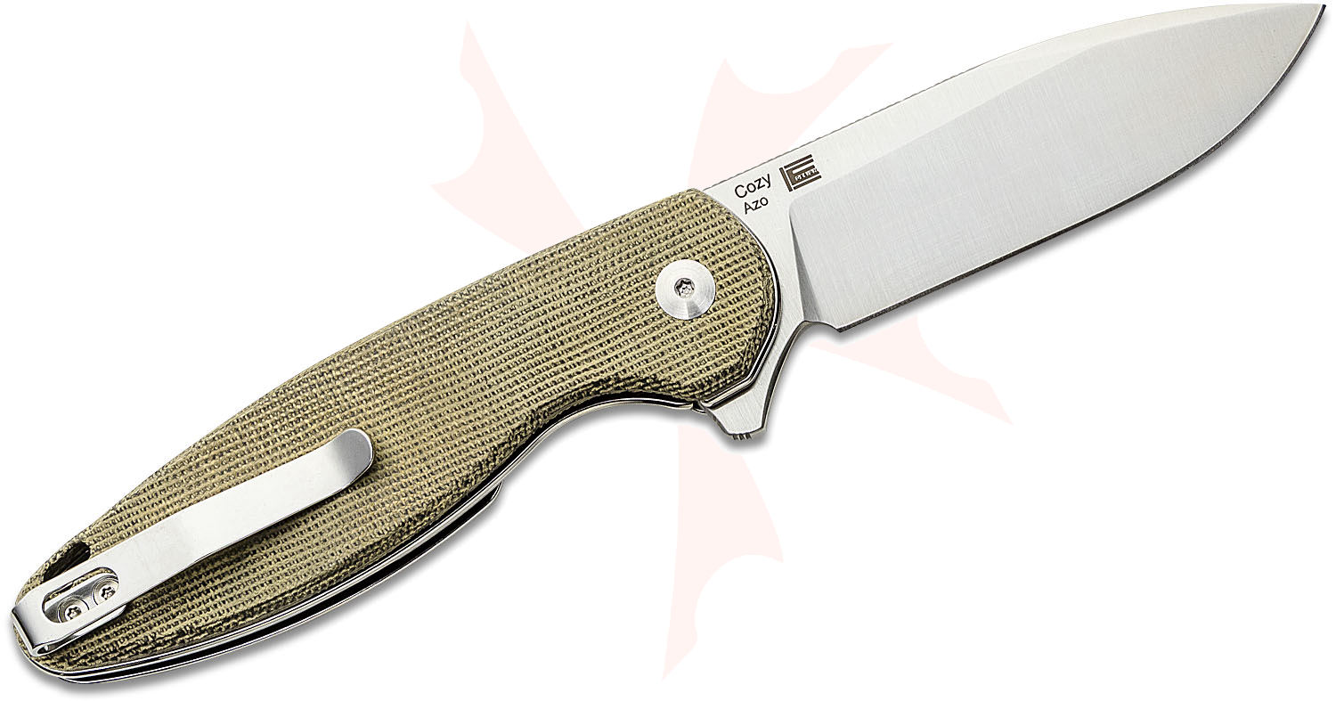 Kizer Cutlery Vanguard Carlos & Azo Cozy Flipper Knife 3.31" 154CM ...