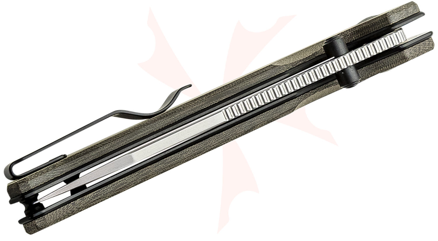 Kizer Cutlery Vanguard Begleiter2 Button Lock Folding Knife 3.39" 154CM ...