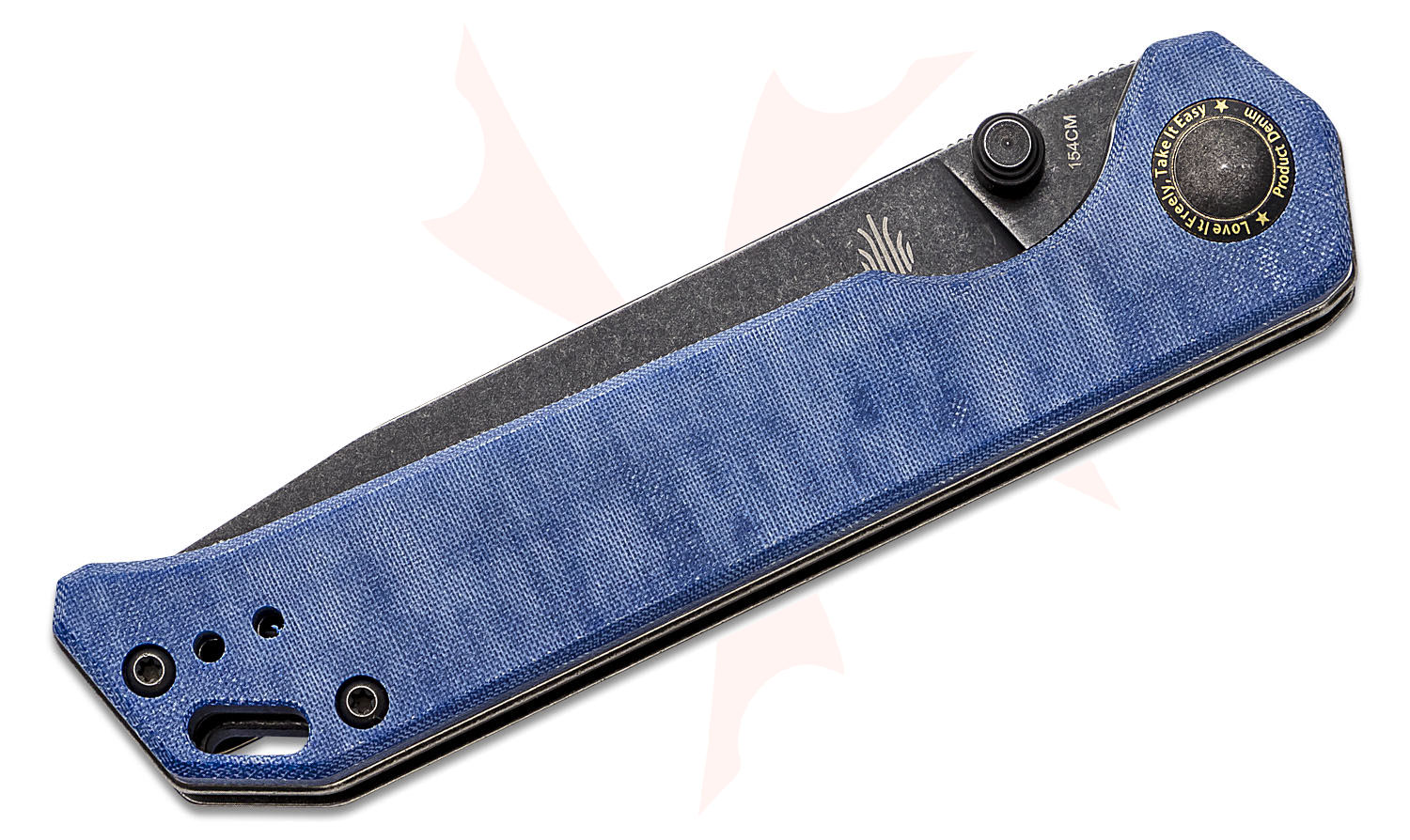 Kizer Cutlery Vanguard Begleiter Folding Knife 3.58" 154CM Black Blade ...