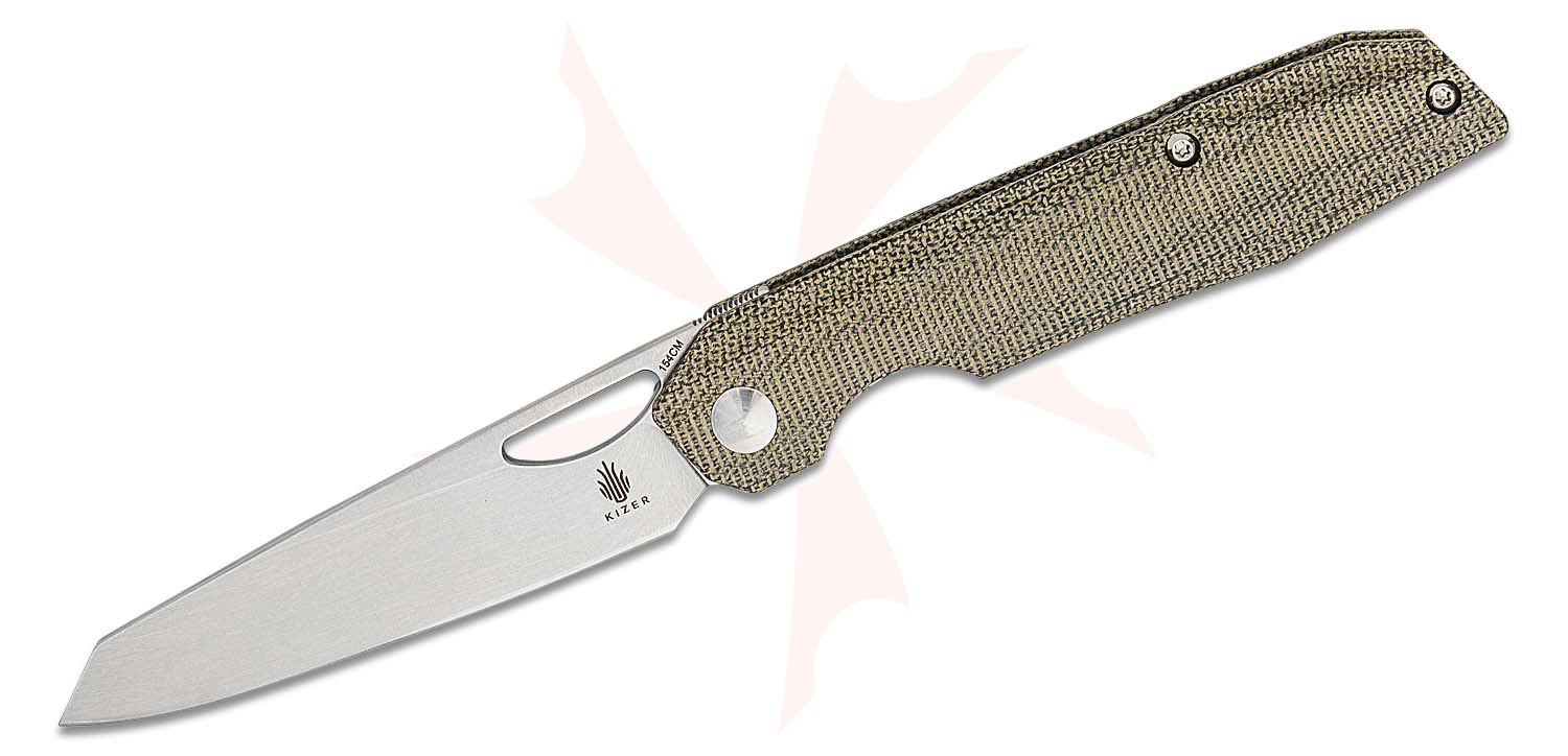 Kizer Cutlery Vanguard Gage Genie Front Flipper Knife 3.4" 154CM ...
