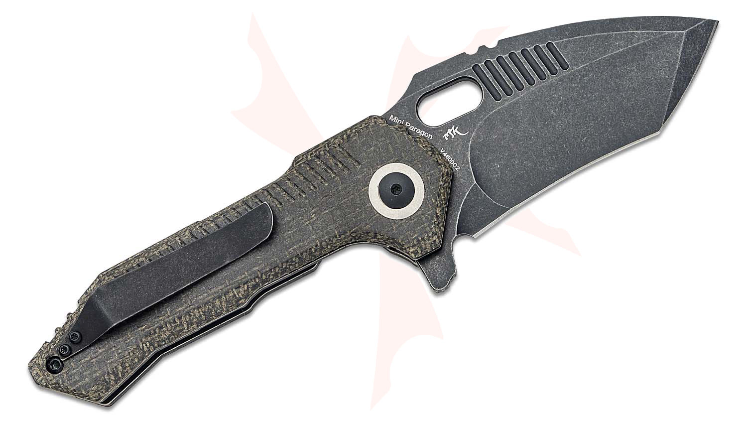 Kizer Cutlery Vanguard RS Knifeworks Mini Paragon Flipper Knife 3.43 ...