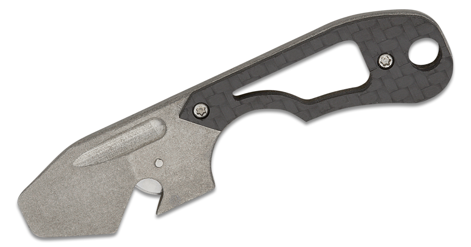 KM Designs/Graham Knives Wee Open Pry Tool, Stonewashed Titanium with ...