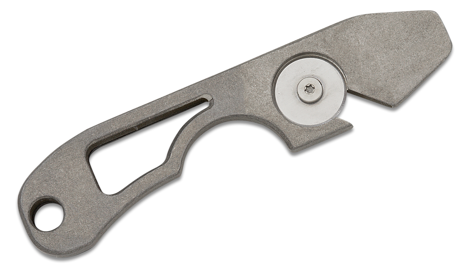 KM Designs/Graham Knives Wee Open Pry Tool, Stonewashed Titanium with ...