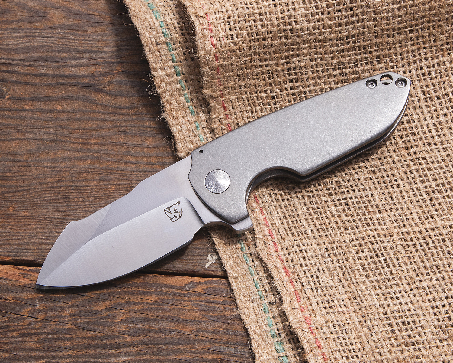 KM Designs Custom Gents Fatboy Flipper Knife 2.875" CPM-154 Satin Blade ...