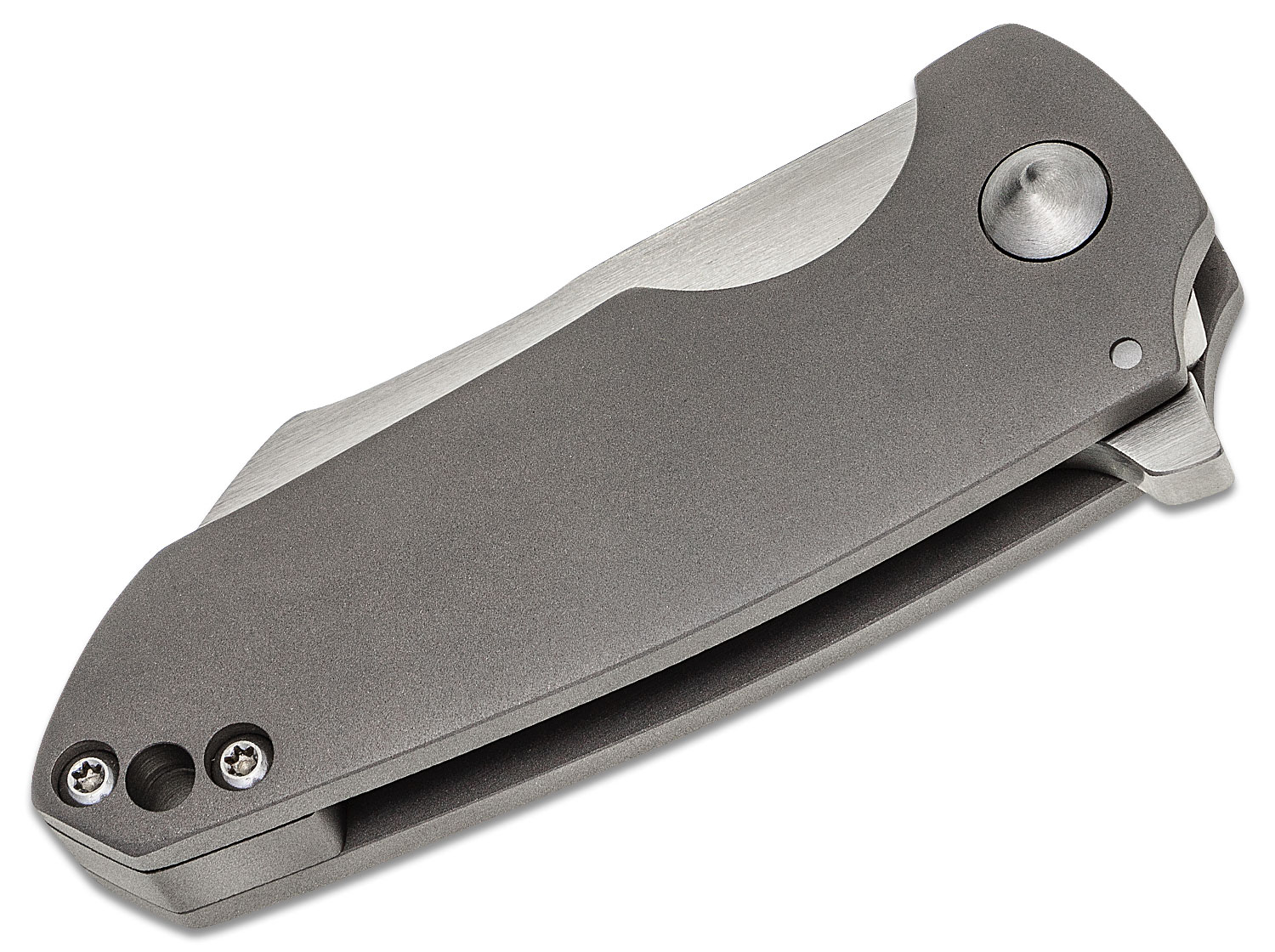 KM Designs Custom Gents Fatboy Flipper Knife 2.8" CPM-154 Satin Blade ...