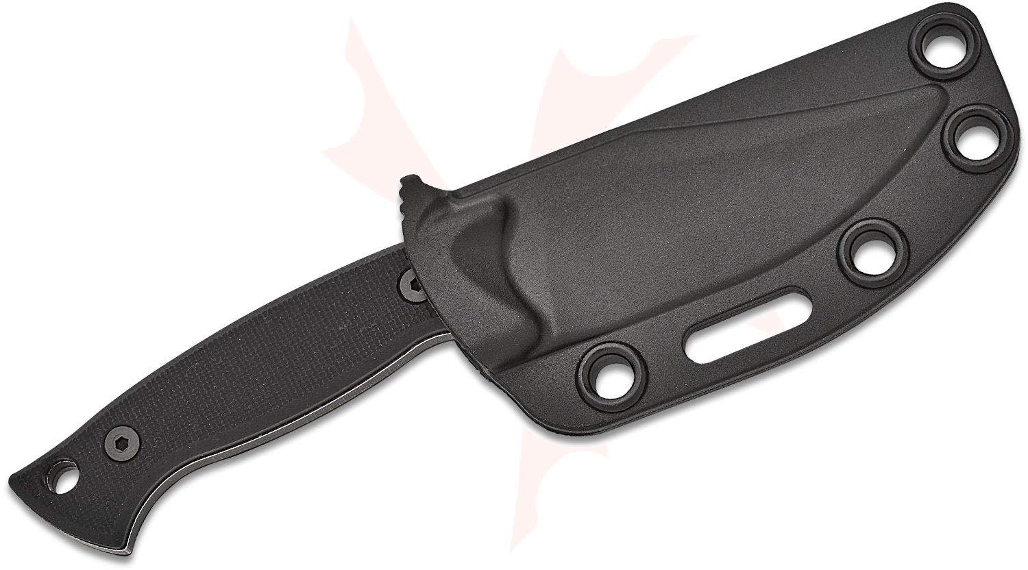 Knight Elements The Hummingbird Pocket Fixed Blade Knife 2.4" AUS-10A Black Stonewashed Recurve ...