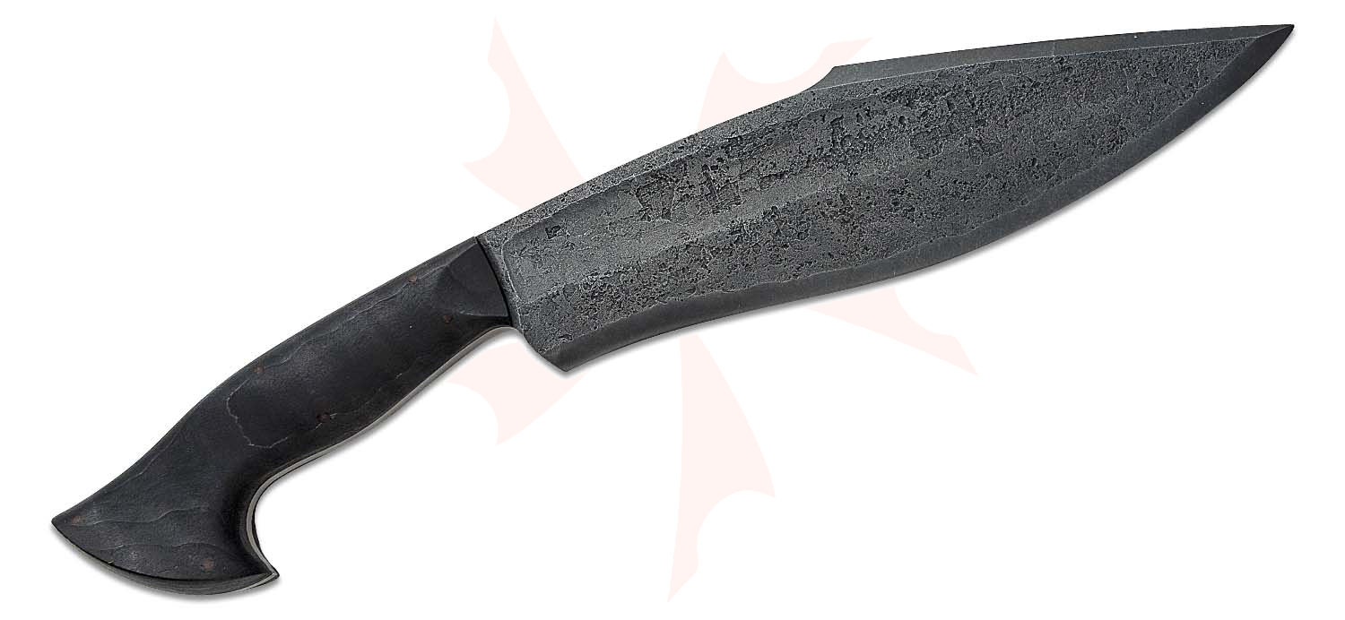 Jason Knight Custom Forged Fuller Chopper Fixed Blade Knife 11" 80CrV2 ...