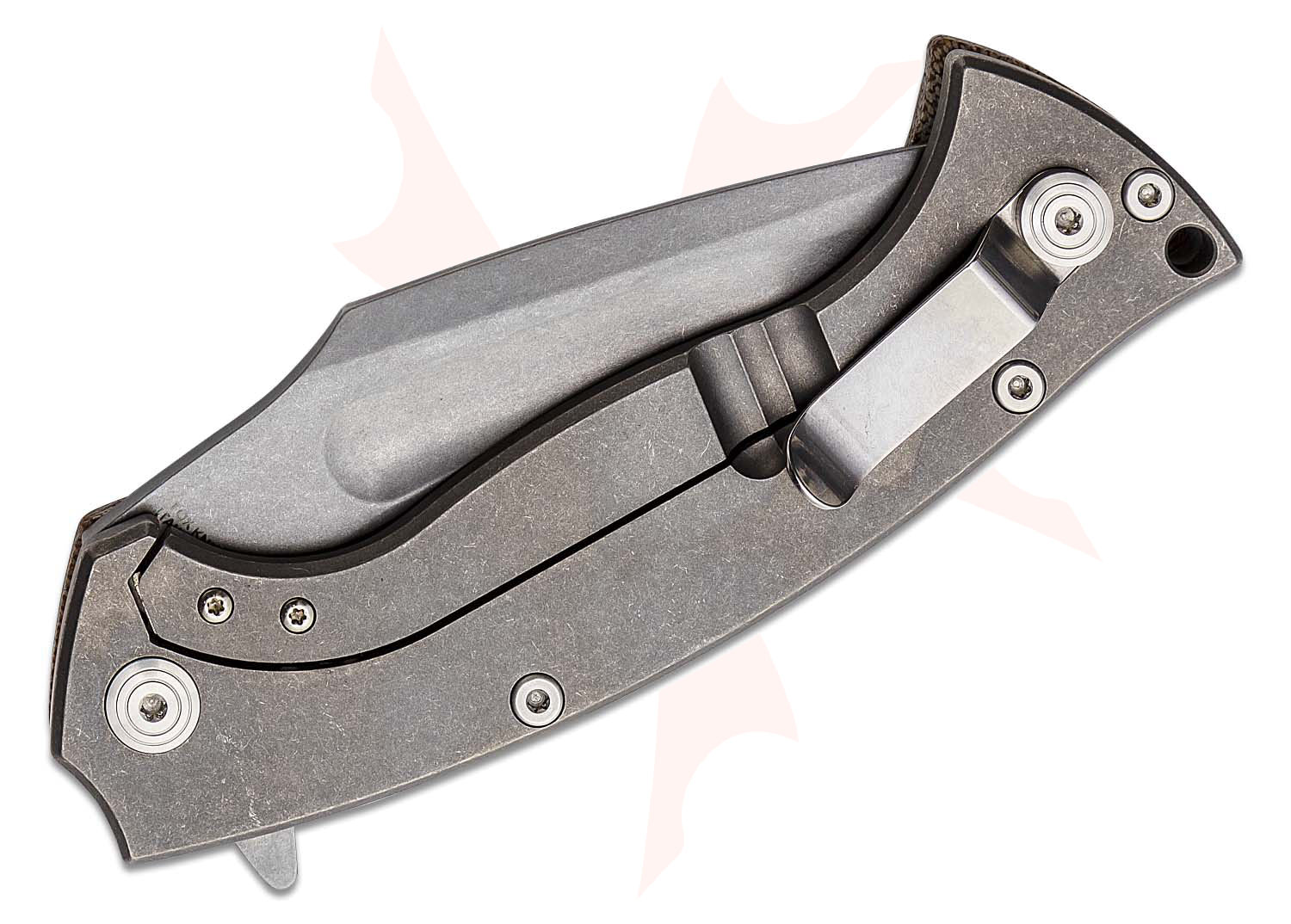 Knight Elements V2 Ultra Kukri Flipper Knife 4.4" N690 Stonewashed ...