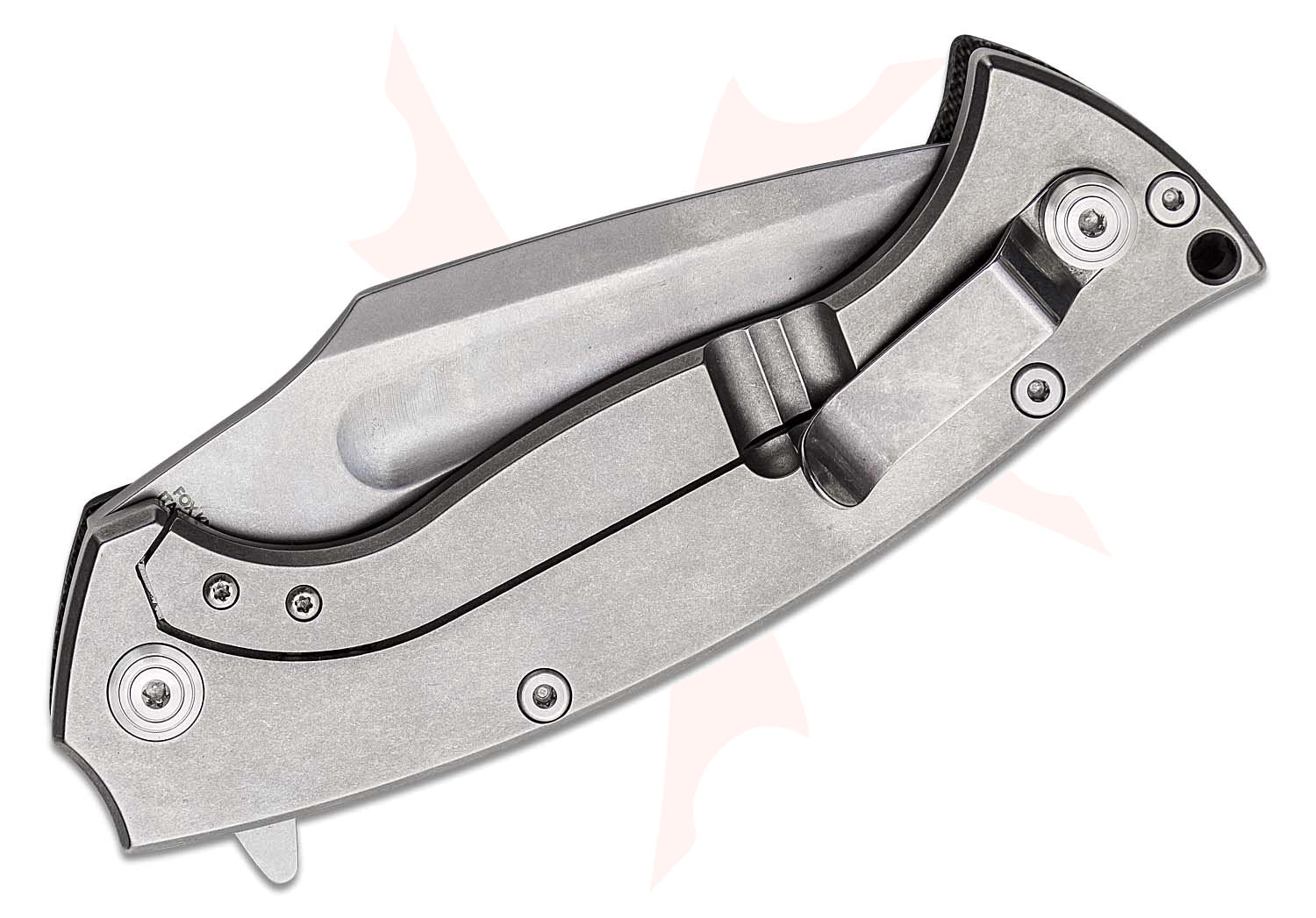 Knight Elements V2 Ultra Kukri Flipper Knife 4.4" N690 Stonewashed ...